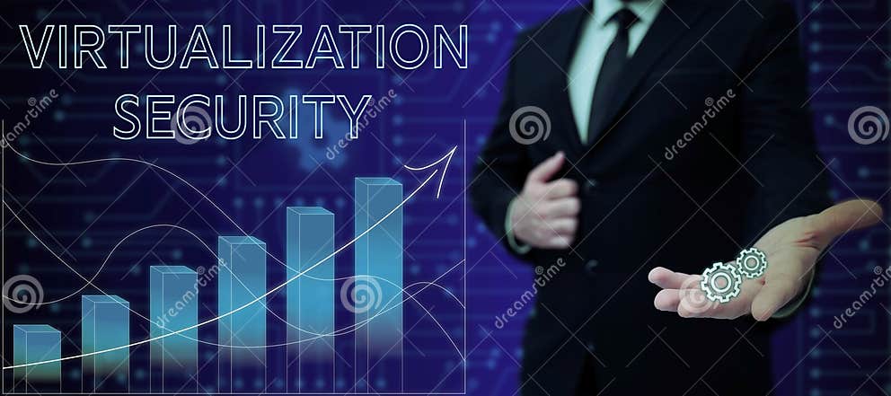 Writing Displaying Text Virtualization Security. Business Showcase ...