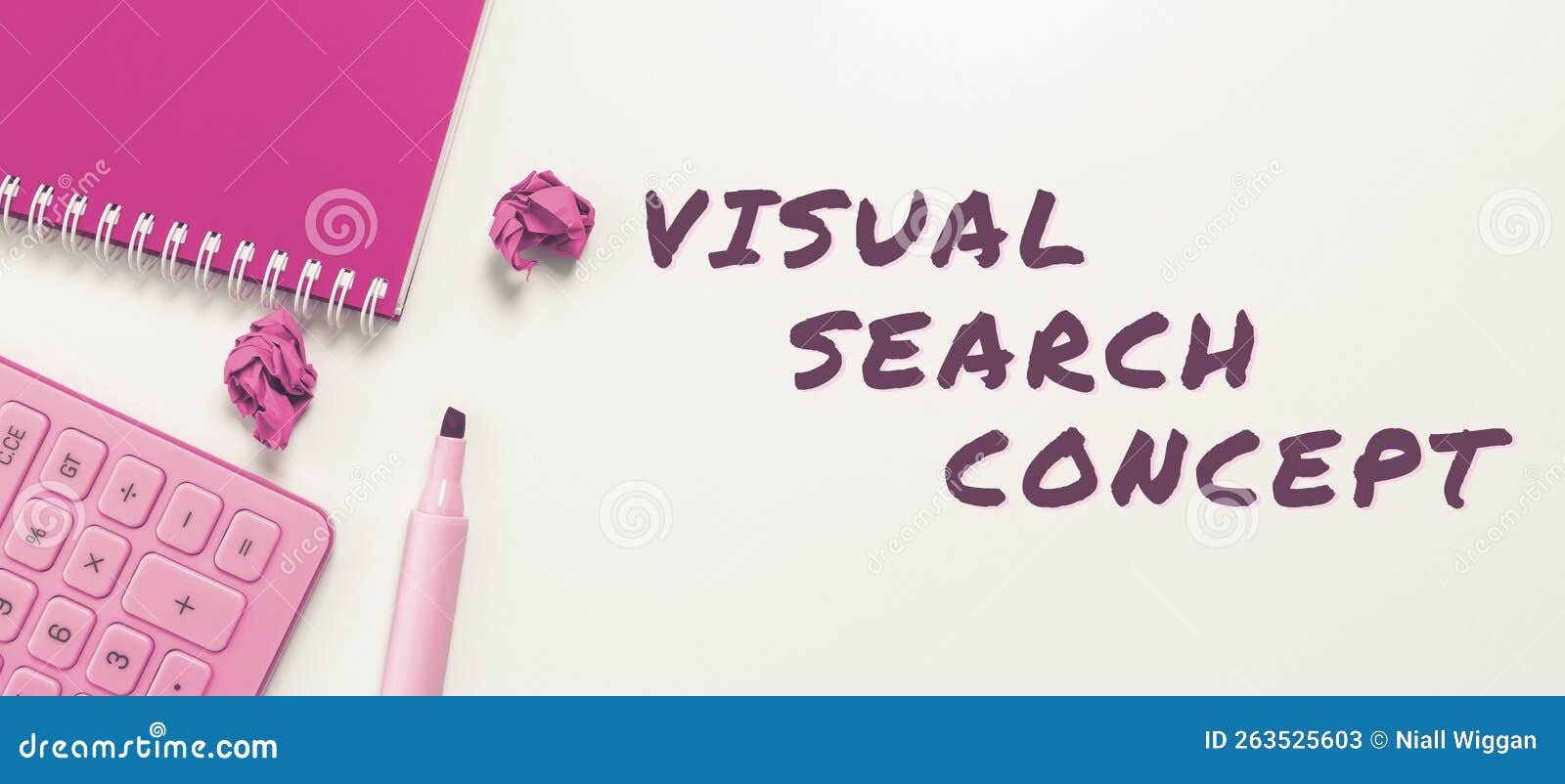 Handwriting Text Visual Search Concept. Business Showcase Perceptual ...
