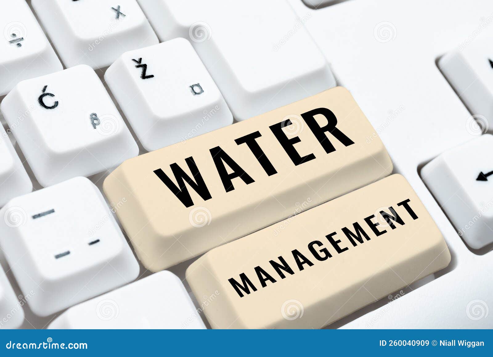 Hand Writing Sign Water Management. Internet Concept Tools that ...