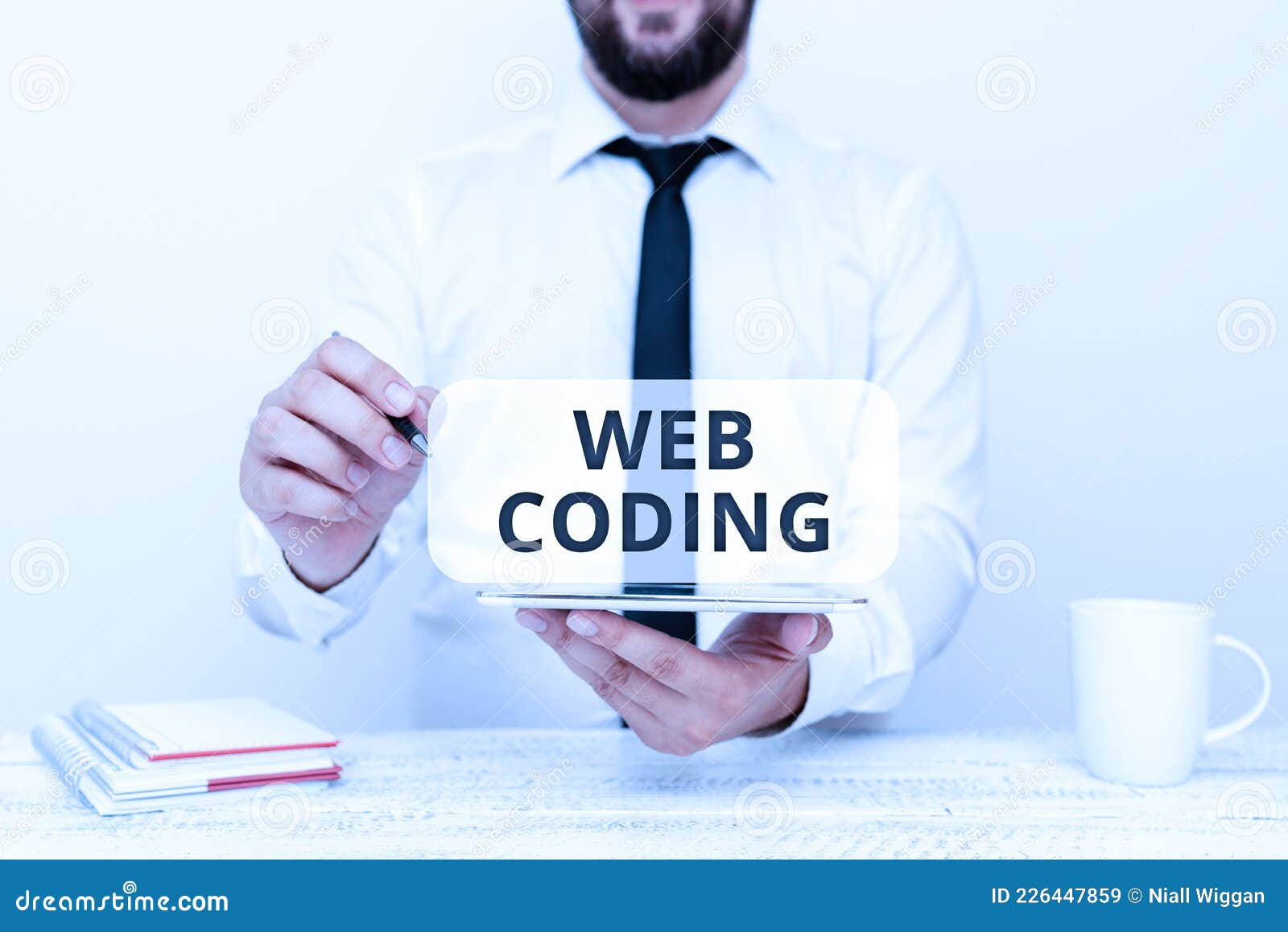 Hand Writing Sign Web Coding. Business Concept a System of Symbols and ...