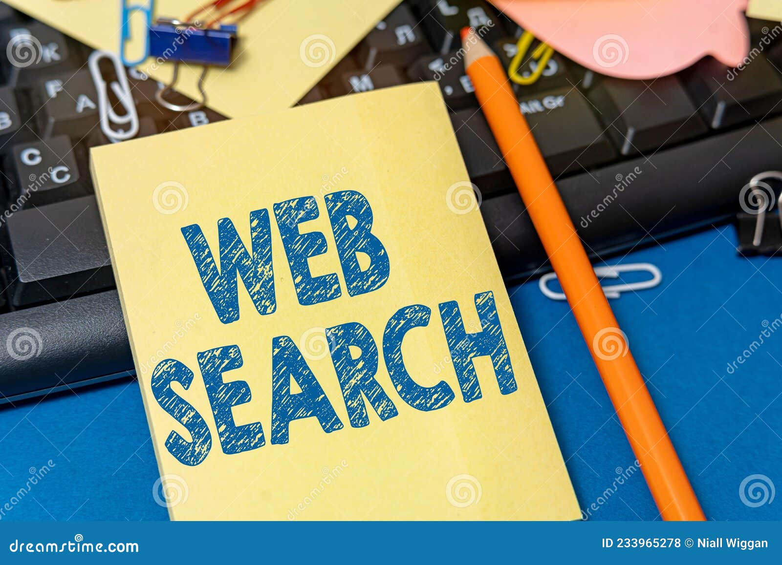 Hand Writing Sign Web Search. Business Approach Software System ...