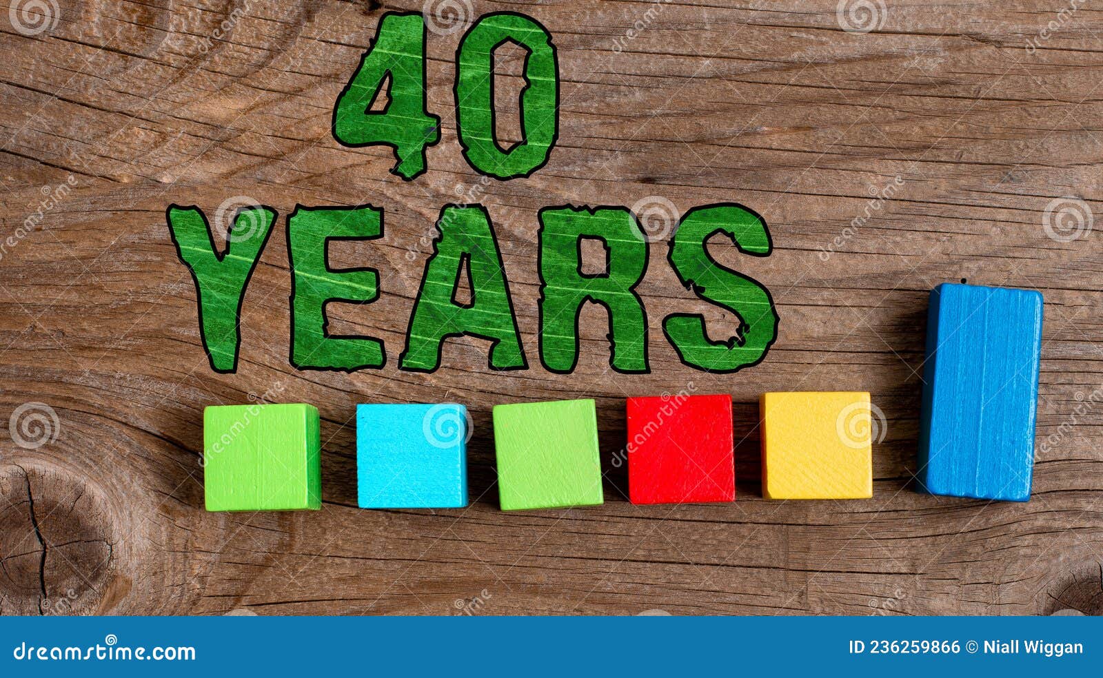 Hand Writing Sign 40 Years. Conceptual Photo Remembering or Honoring ...