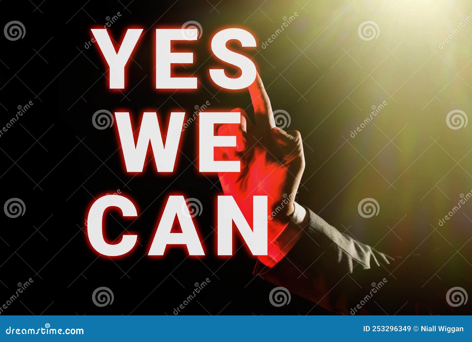 Hand Writing Sign Yes we Can. Internet Concept Motivation To Do ... Hand Writing Sign Yes we Can. Internet Concept Motivation To Do ...