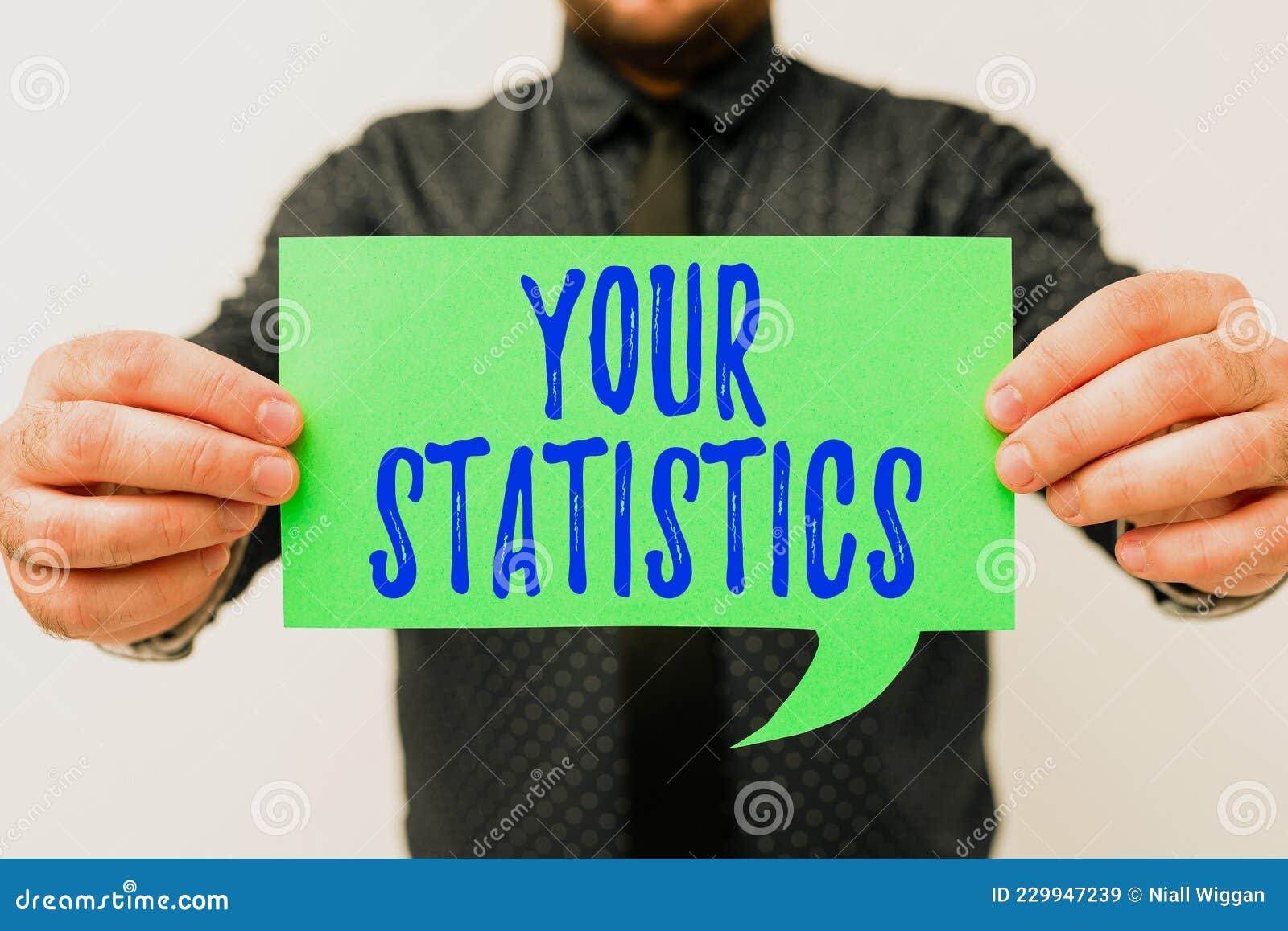 Hand Writing Sign Your Statistics. Internet Concept Information Based ...