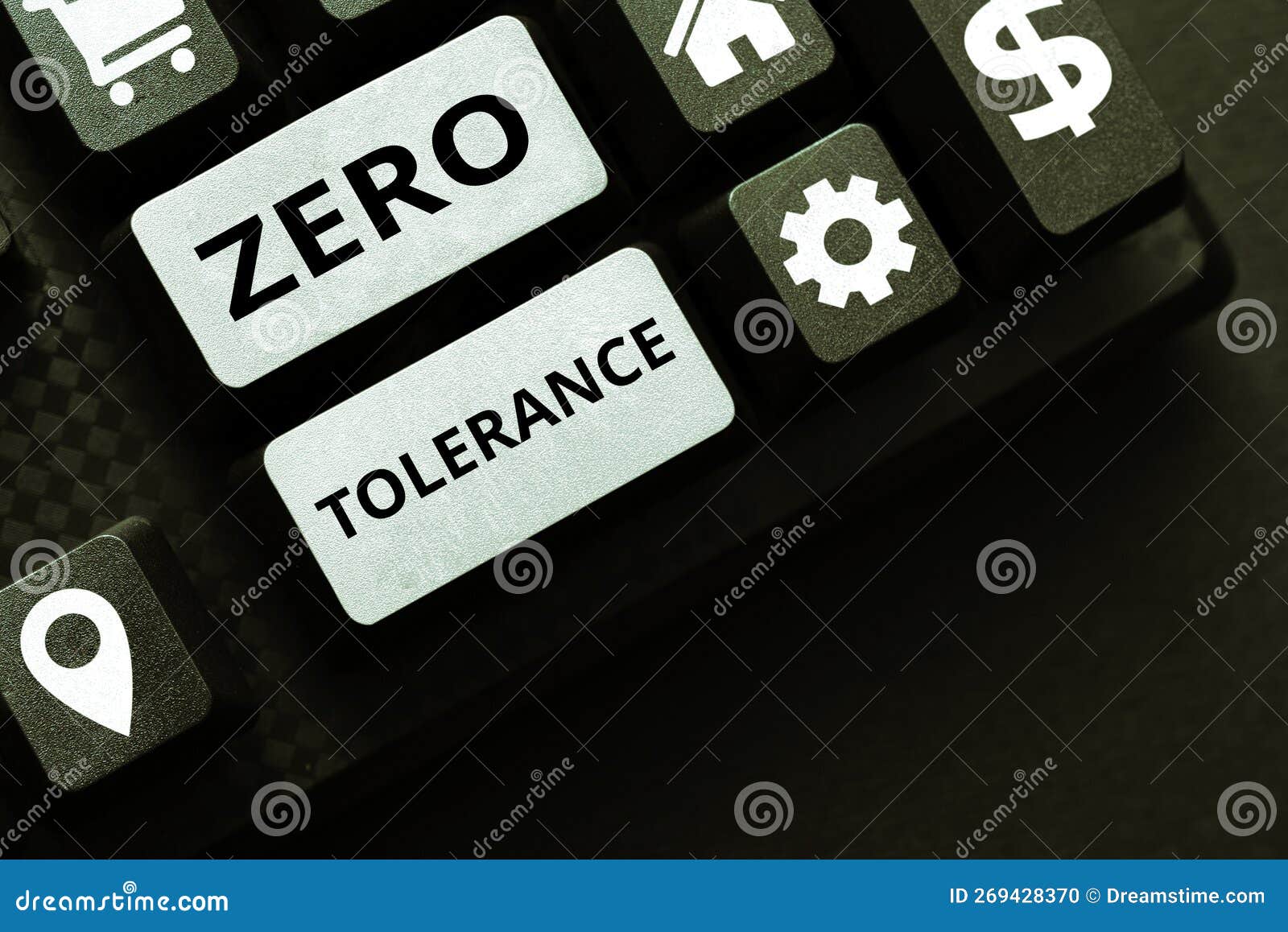 Hand Writing Sign Zero Tolerance. Conceptual Photo Refusal To Accept ...