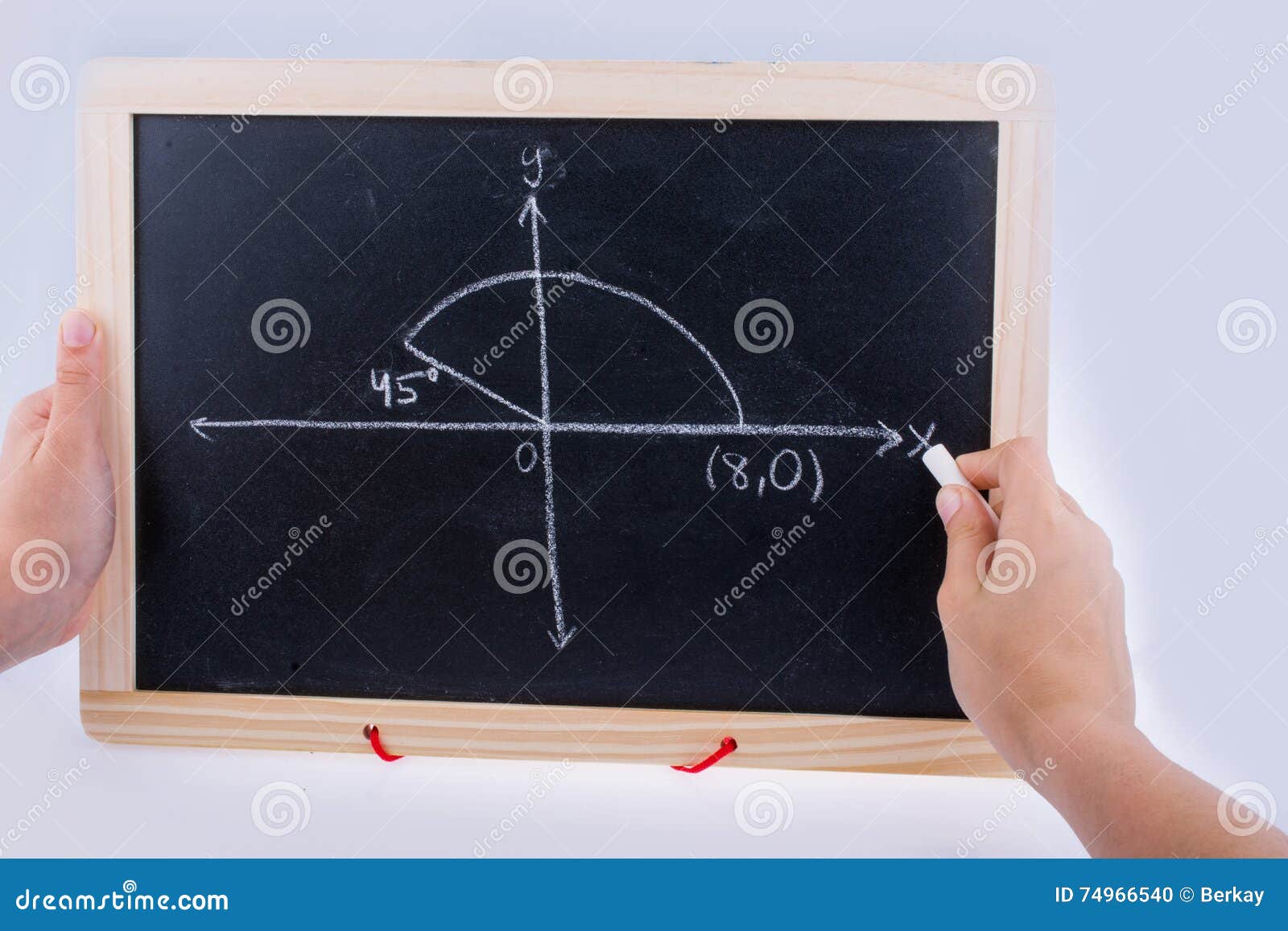 Hand Writing Solution To Maths Problem on Board Stock Photo - Image of ...