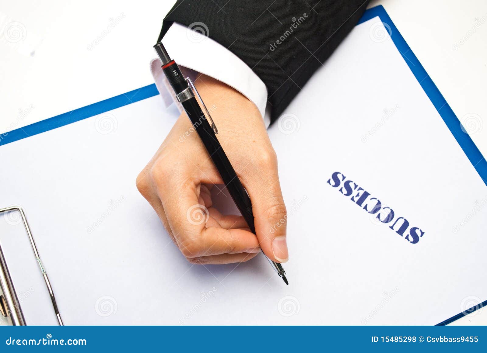 Hand writing with success stock photo. Image of printed - 15485298