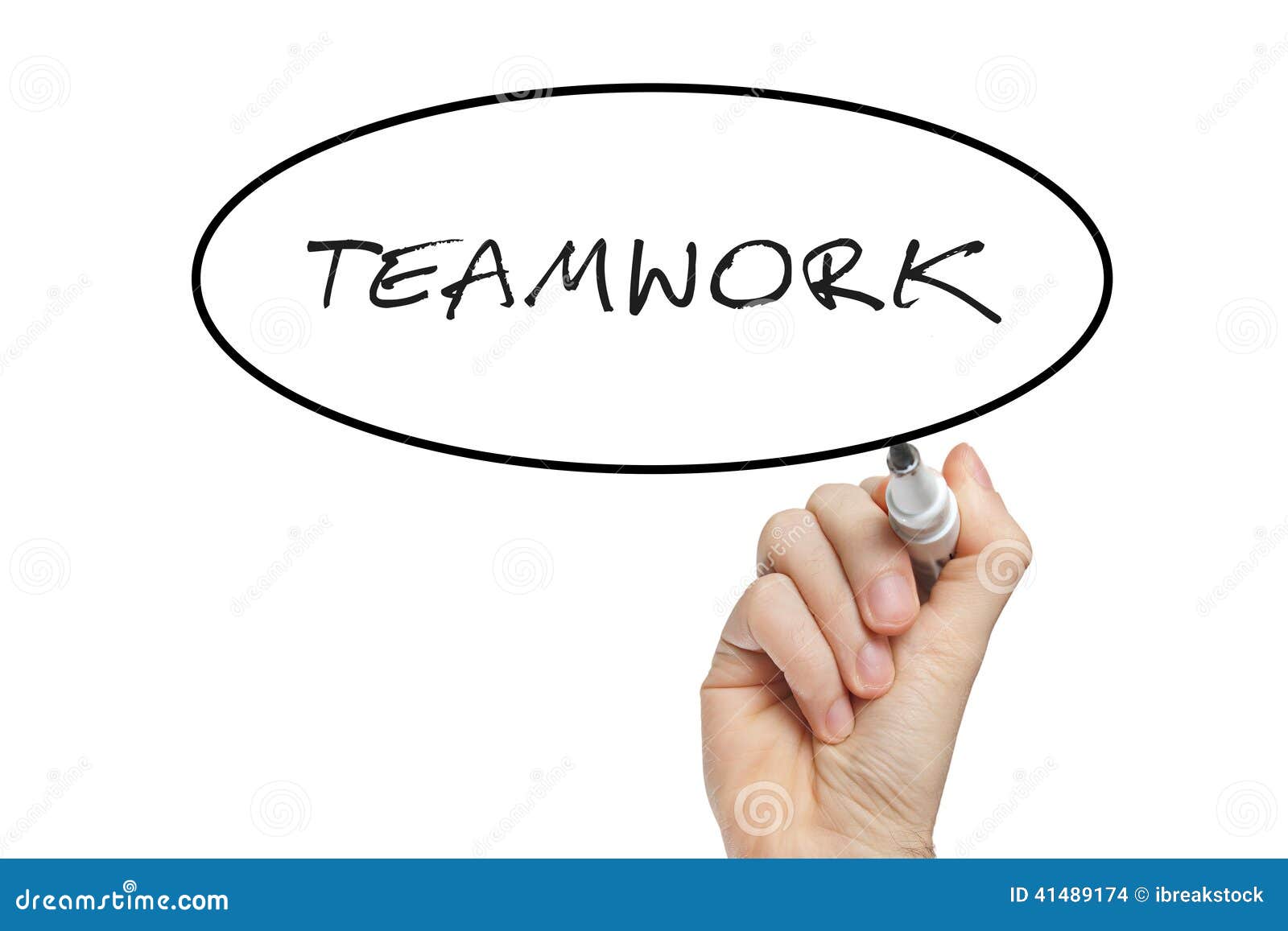 Hand writing teamwork stock photo. Image of participation - 41489174