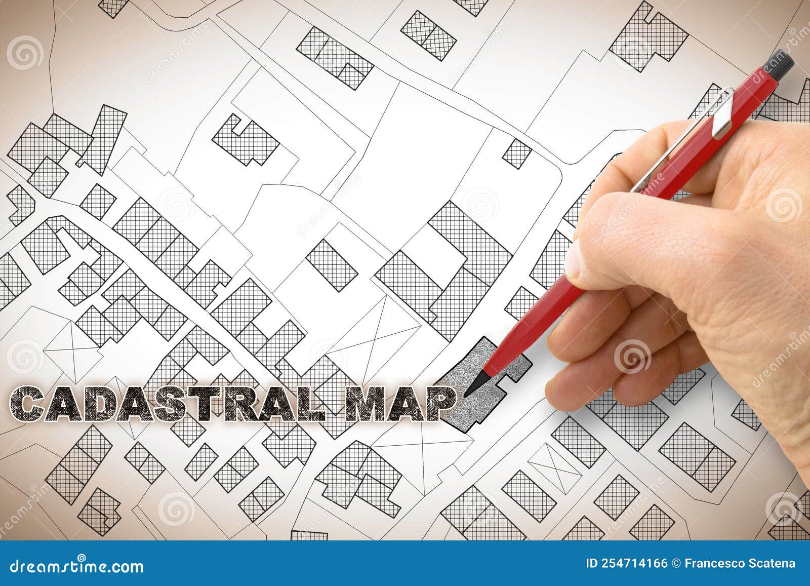 Hand Writing the Text -Cadastral Map- on an Imaginary Cadastral Map of ... Hand Writing the Text -Cadastral Map- on an Imaginary Cadastral Map of ...