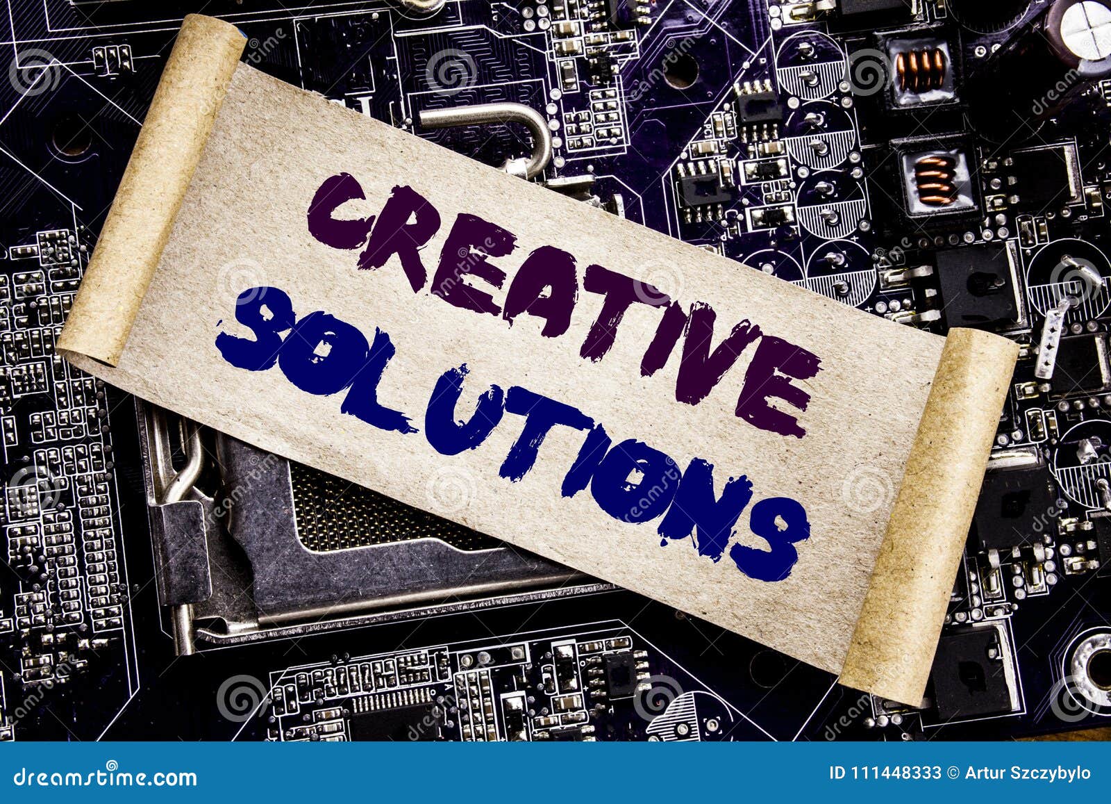 Hand Writing Text Caption Inspiration Showing Creative Solutions ...