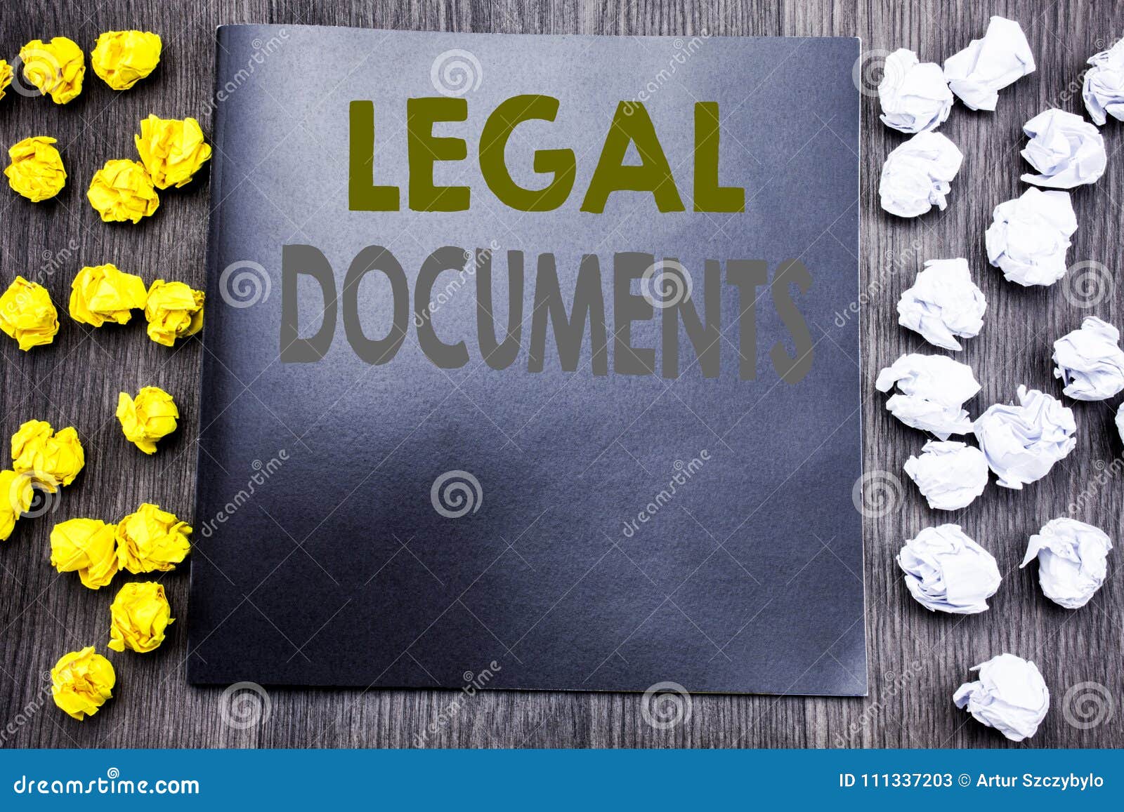 Hand Writing Text Caption Inspiration Showing Legal Documents. Business ...