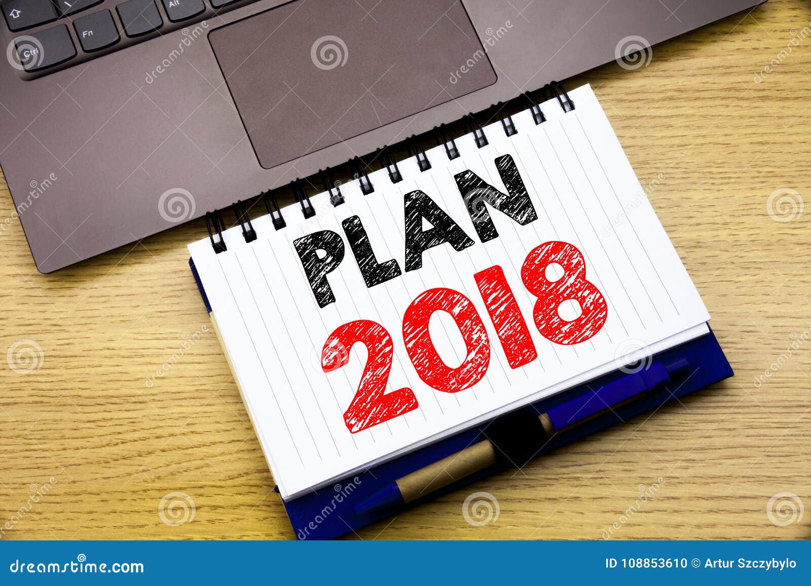 Hand Writing Text Caption Inspiration Showing Plan 2018. Business ...