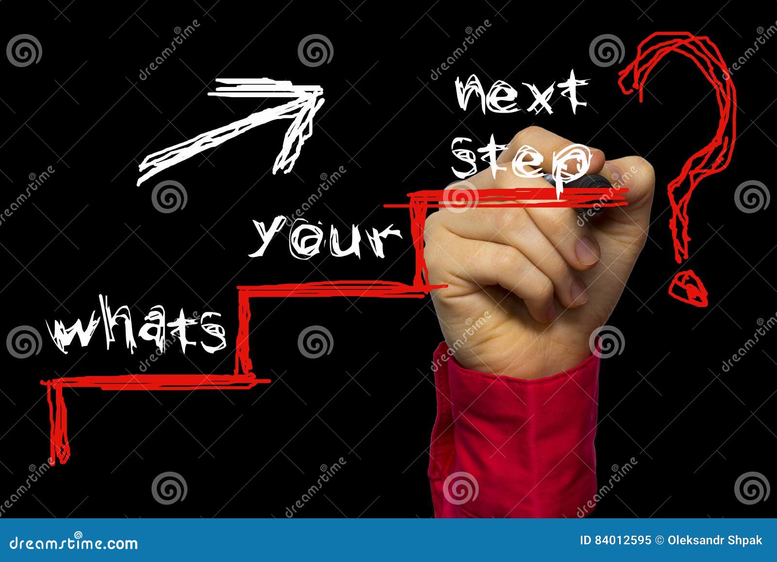 Hand Writing the Text: Whats Your Next Step Stock Image - Image of ...