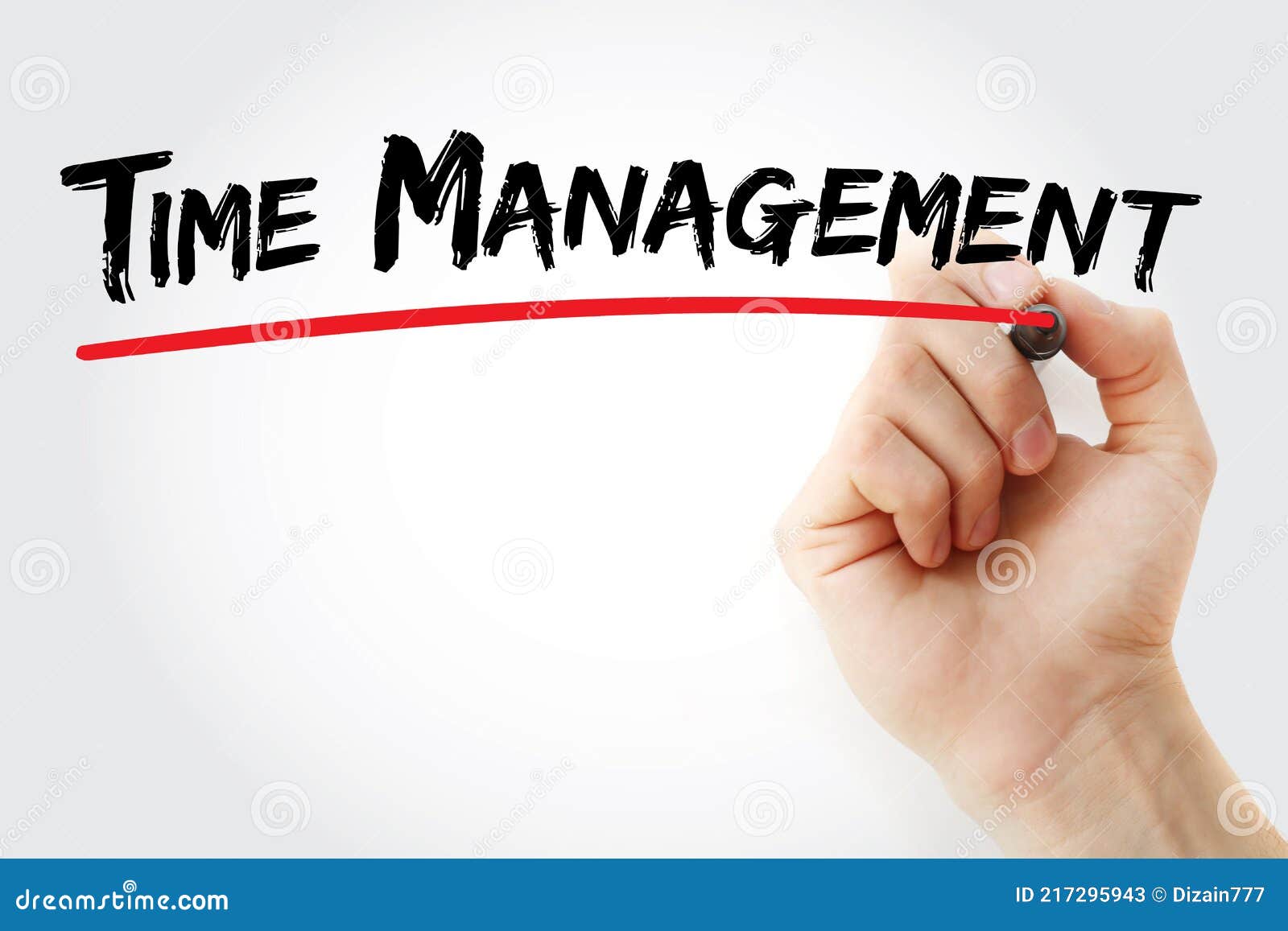 Hand Writing Time Management with Marker, Business Concept Stock Image ...