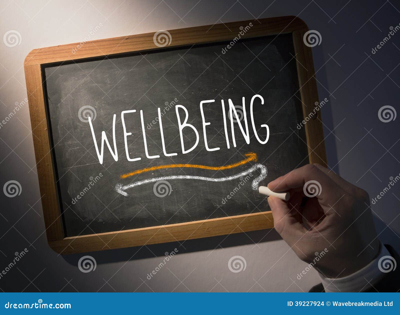 Hand Writing Wellbeing on Chalkboard Stock Photo - Image of buzzword ...