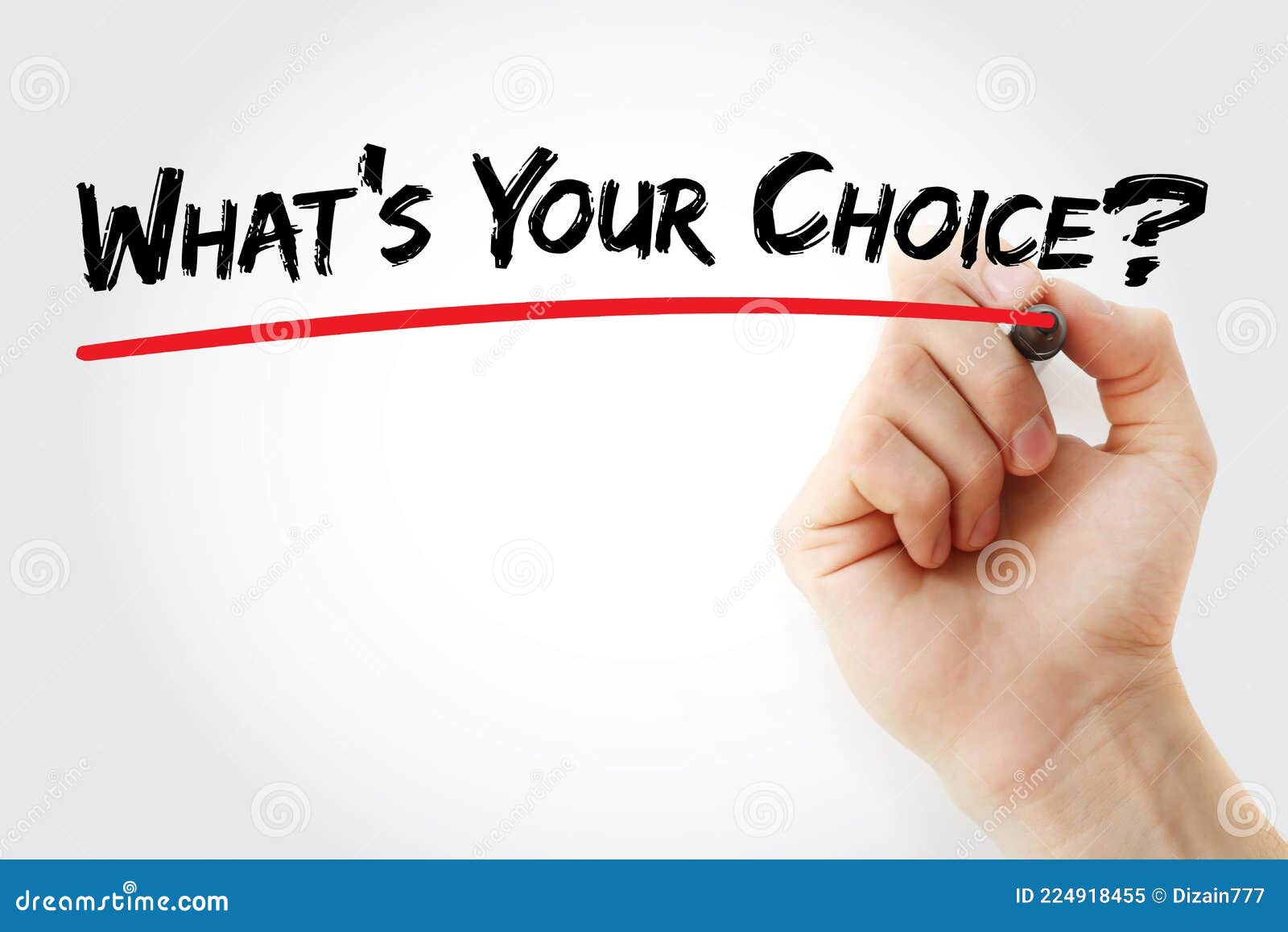 Hand Writing Whats Your Choice? with Marker, Concept Background Stock ...