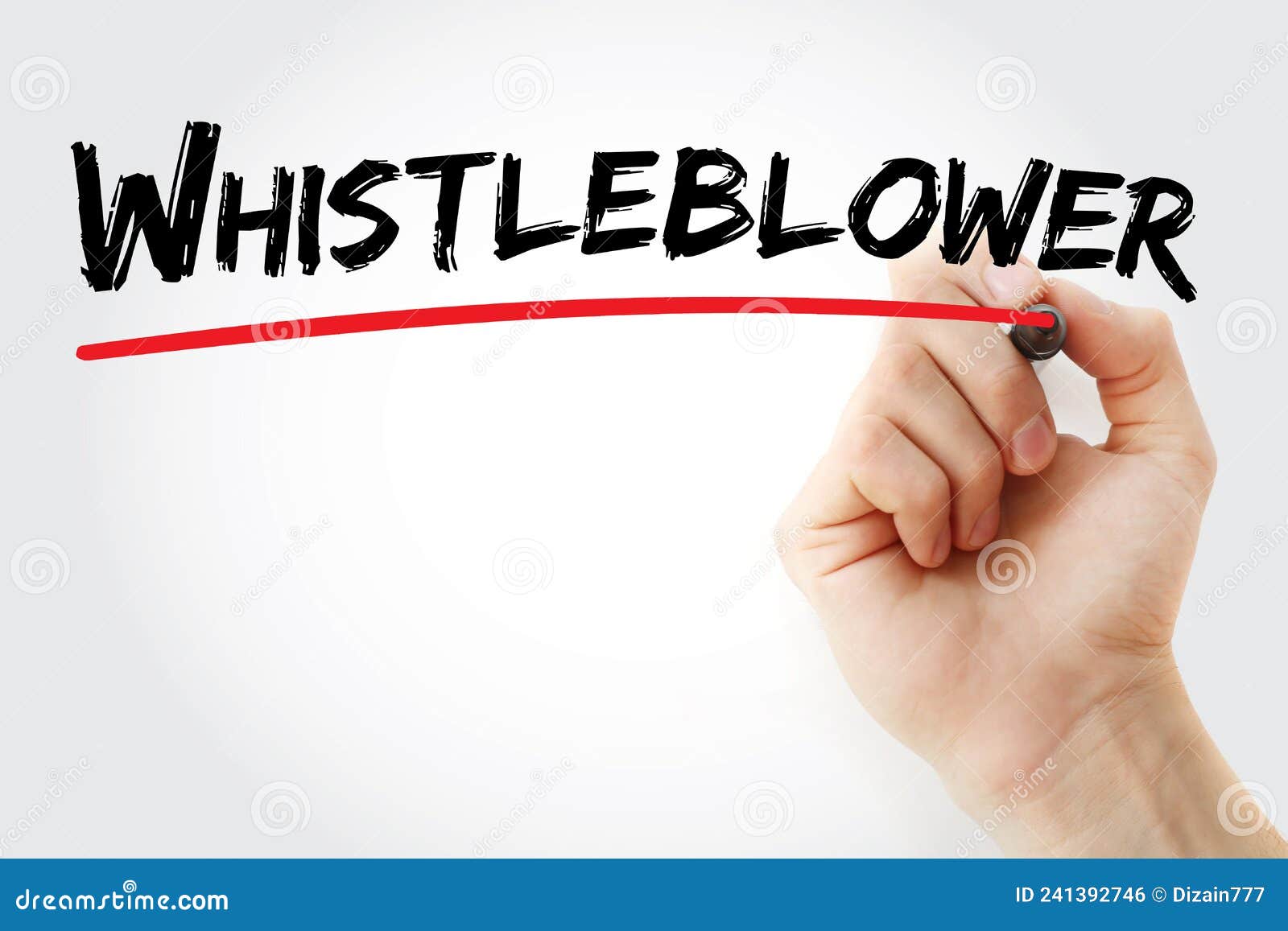 Hand Writing Whistleblower with Marker, Concept Background Stock Photo ...
