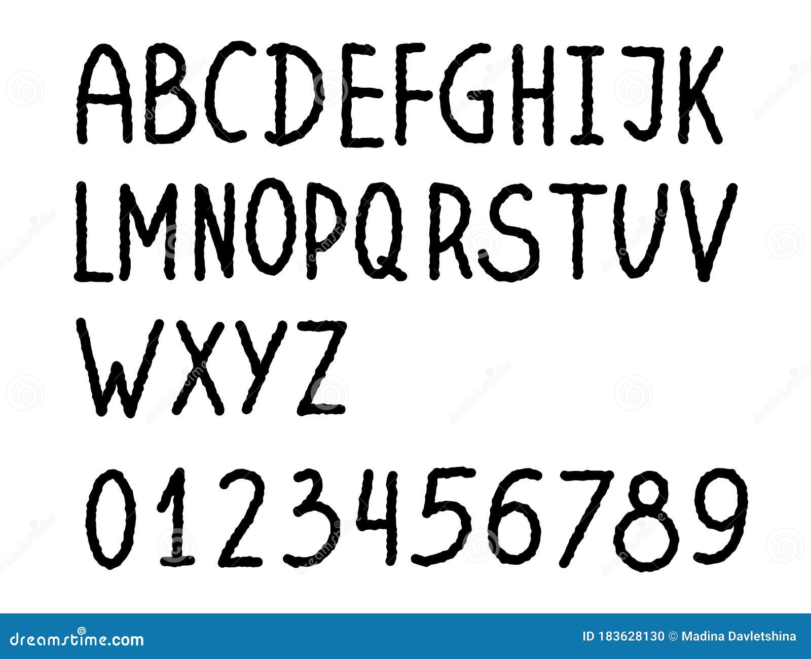 Smooth Cursive Font. Vector Alphabet | CartoonDealer.com #133437148