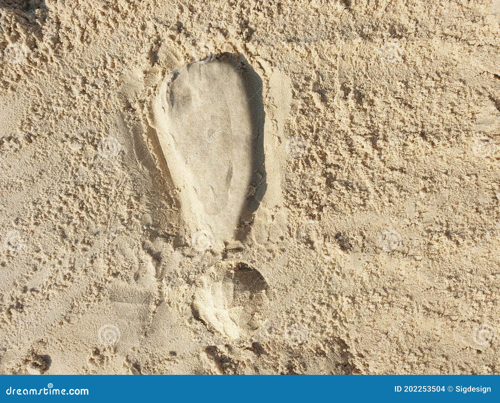 Hand Written Exclamation Mark on Brown Beach Sand Stock Photo - Image ...