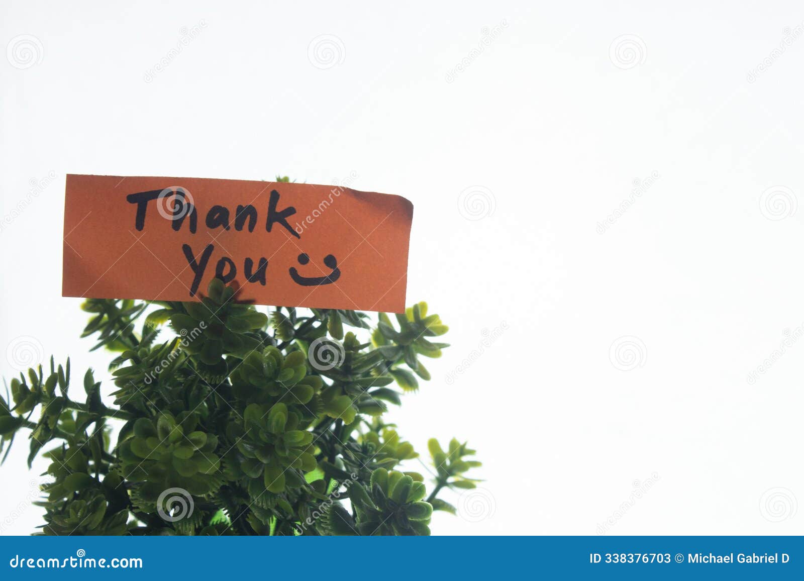 A Hand Written Gratitude Message "THANK YOU", a GREETING Stock ...