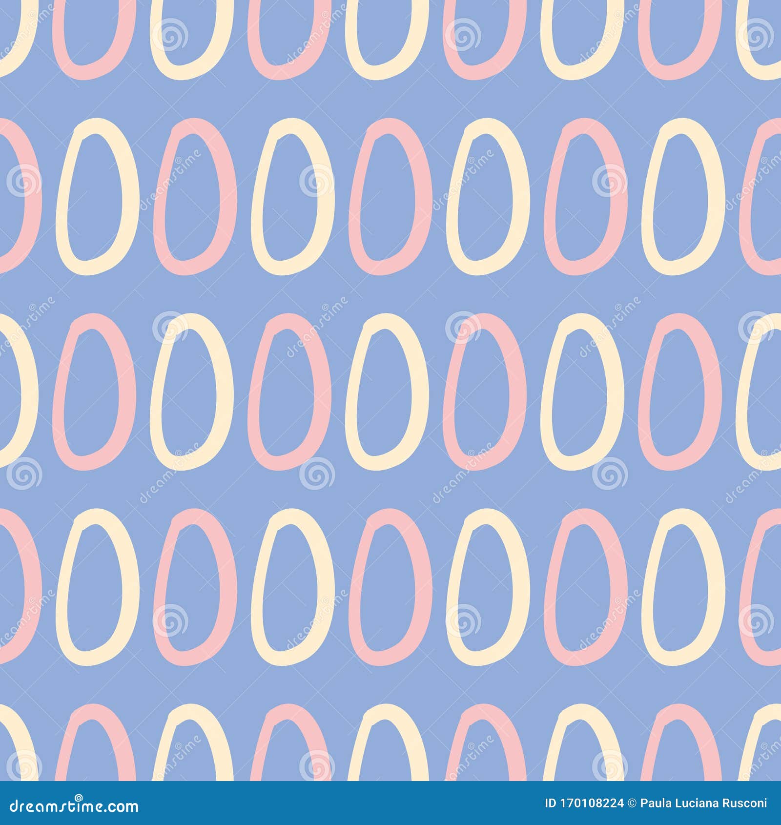 Hand Written Letter O Seamless Vector Pattern Stock Vector ...