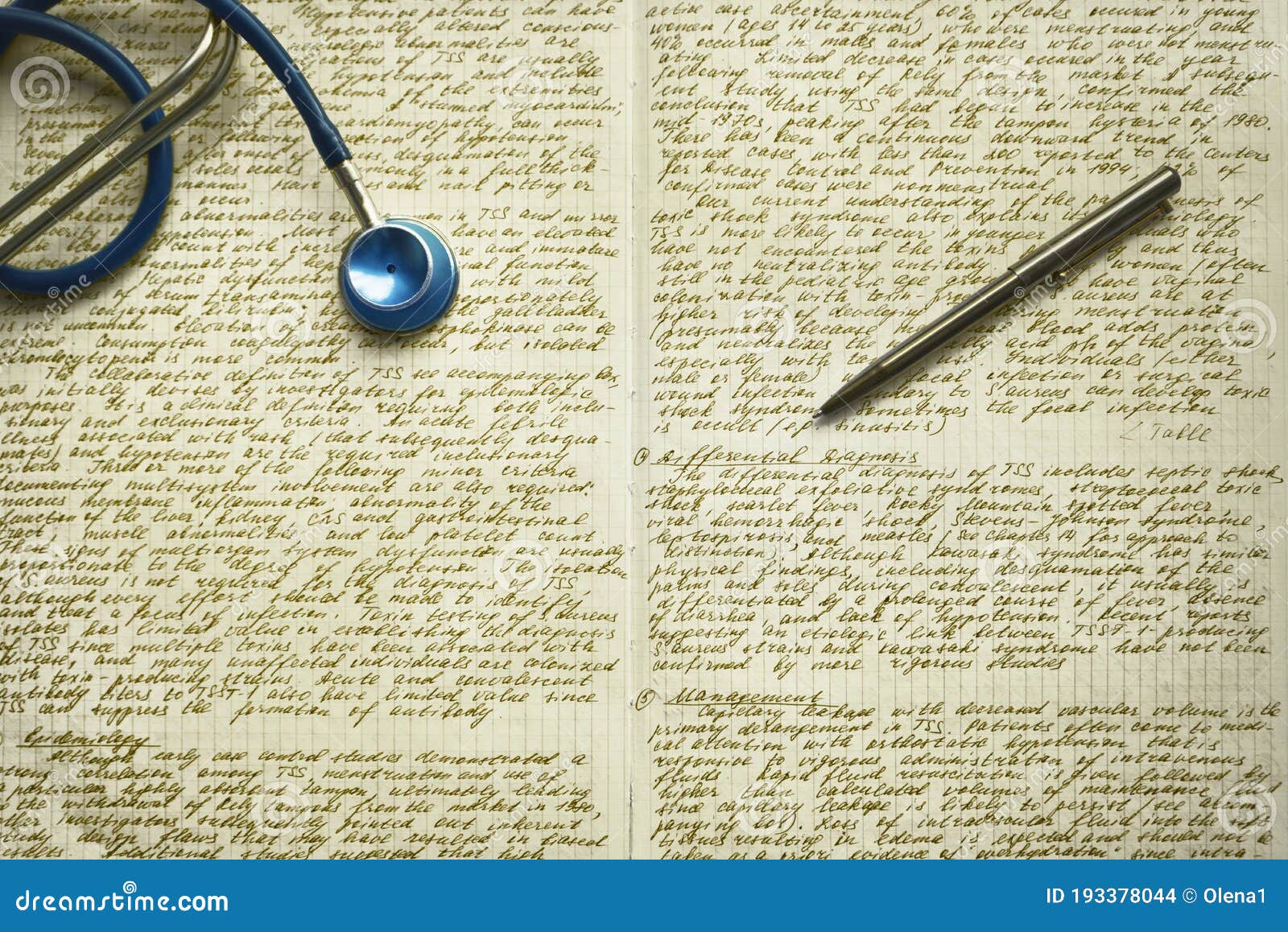 Hand-written medical text stock photo. Image of study - 193378044
