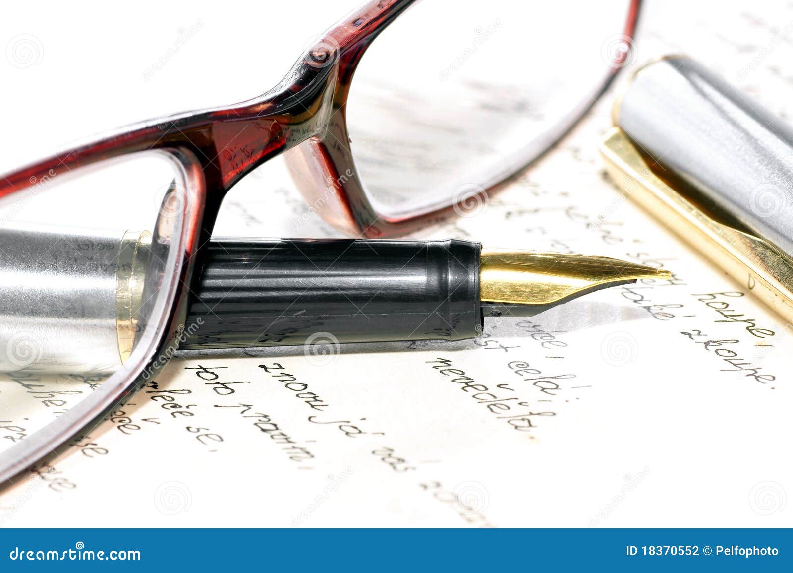 Hand-written message. stock photo. Image of correspondent - 18370552