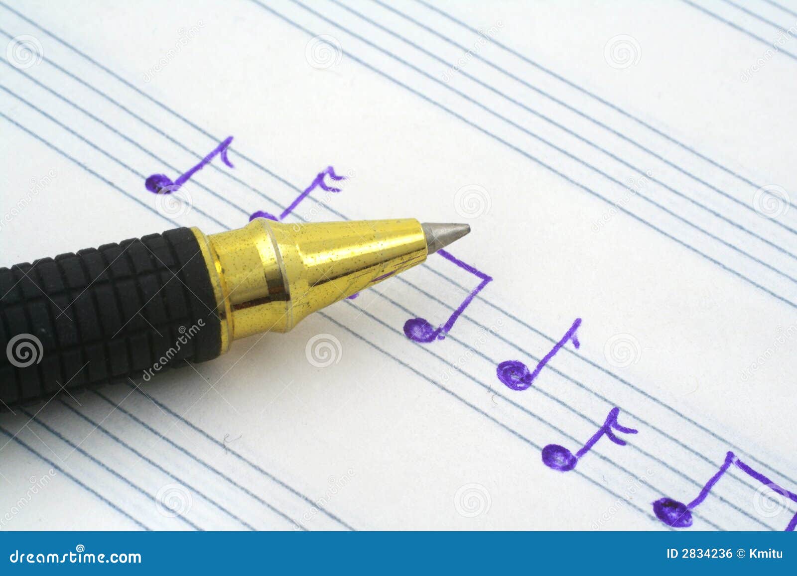 Hand- Written Musical Notes. Stock Image | CartoonDealer.com #25612279