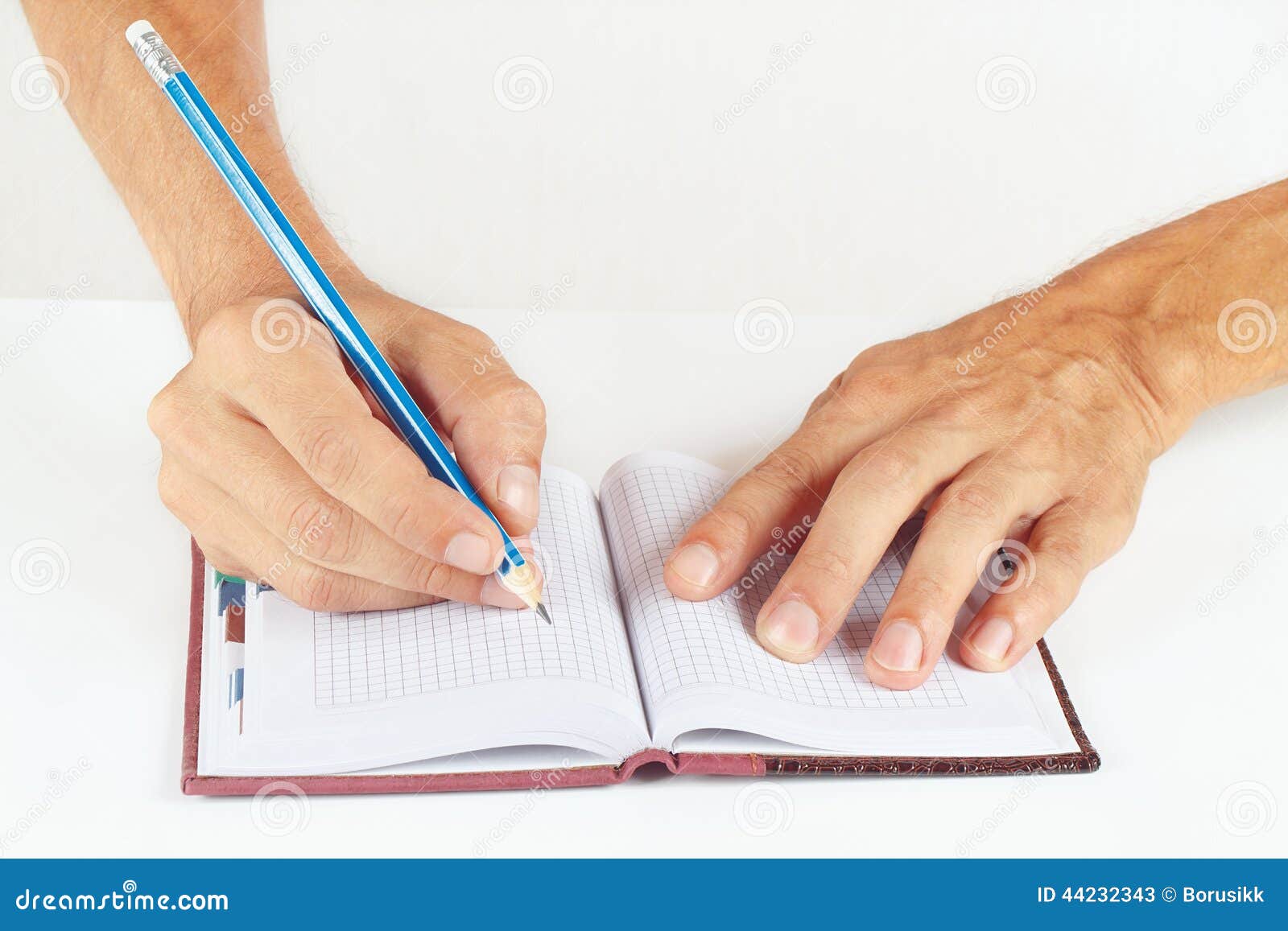 Hand Written in Pencil in a Notebook Stock Image - Image of knowledge ...