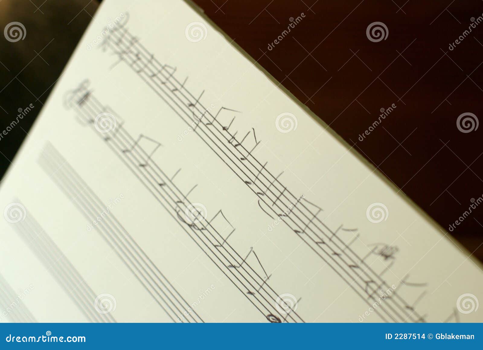 Hand-written Sheet Music stock photo. Image of line, piano - 2287514