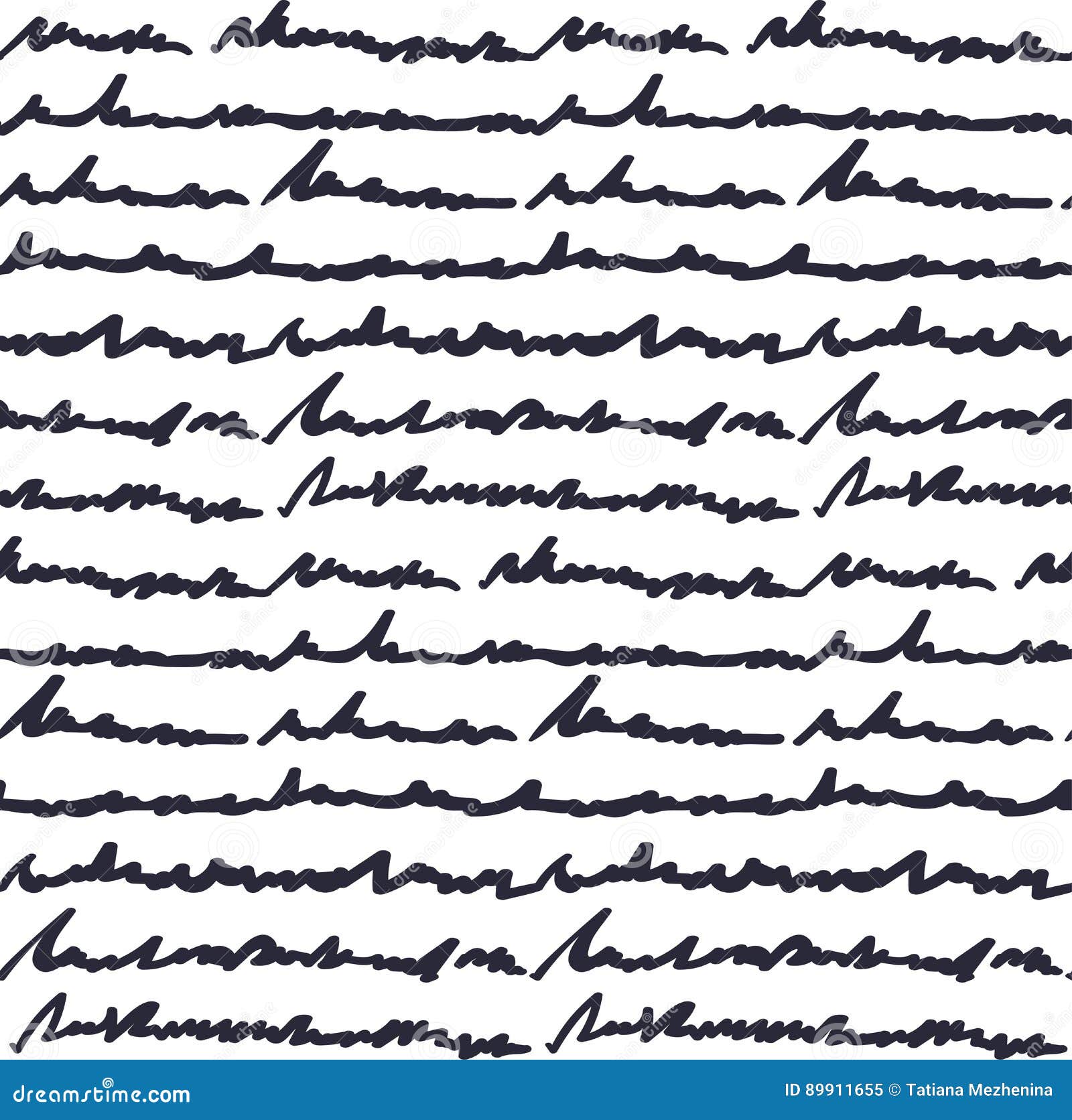 Hand written text pattern stock vector. Illustration of calligraphy ...