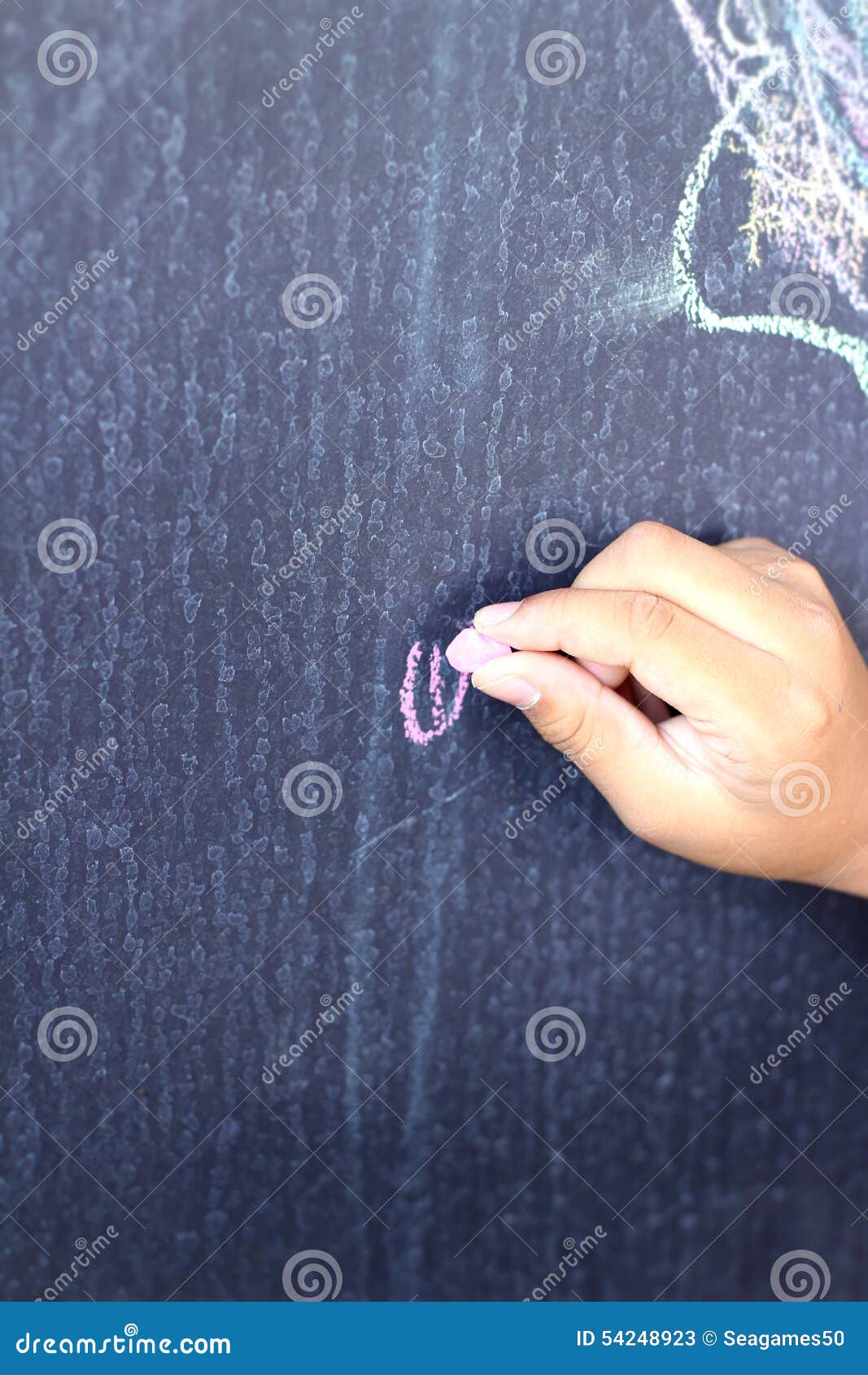 Hand Written Wording of on the Boards. Stock Image - Image of office ...