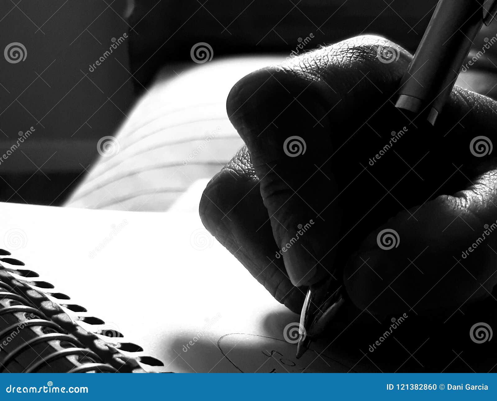 Hand writting. stock photo. Image of business, writting - 121382860