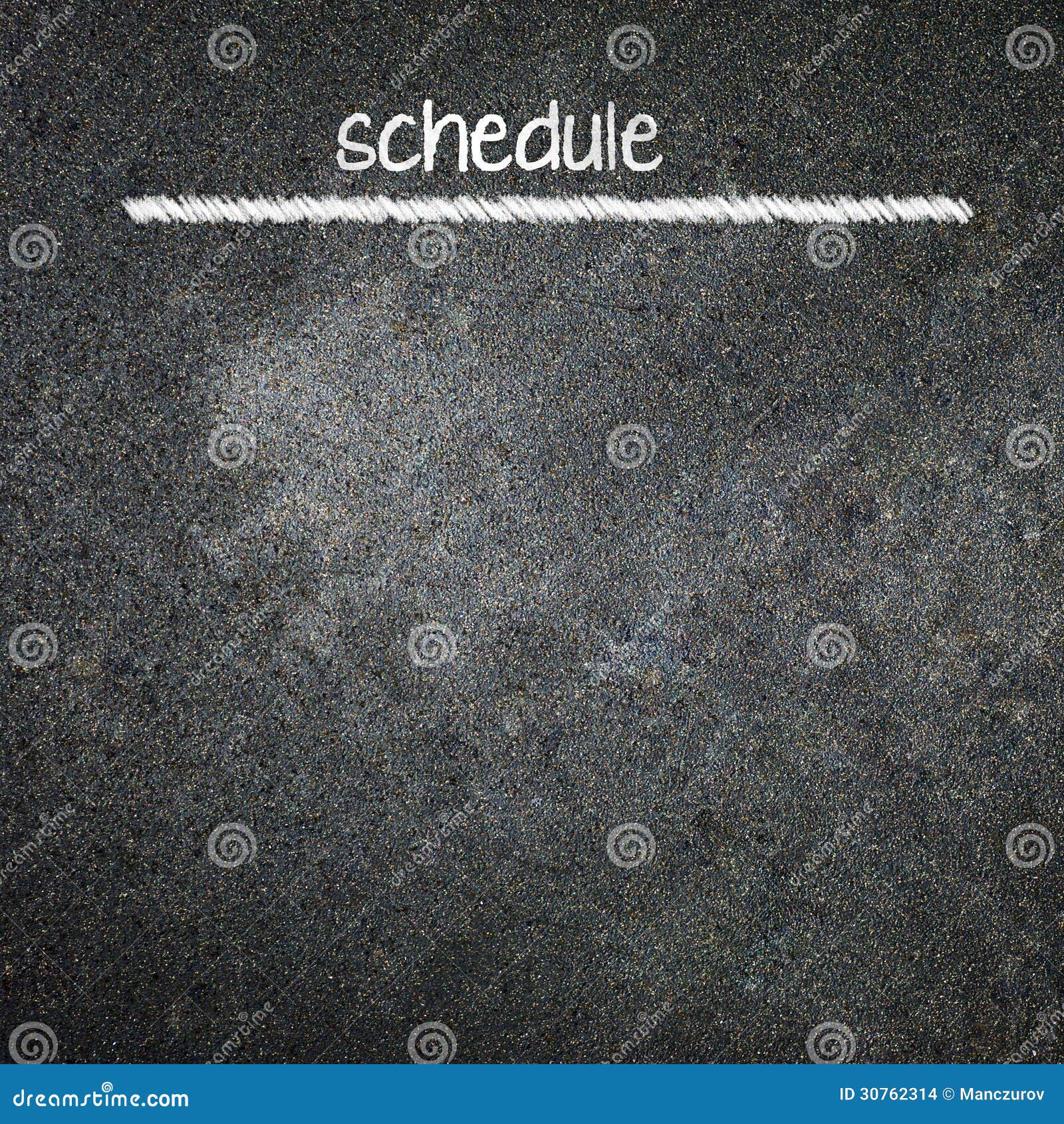 Hand Writting Schedule on Blackboard Stock Photo - Image of date ...