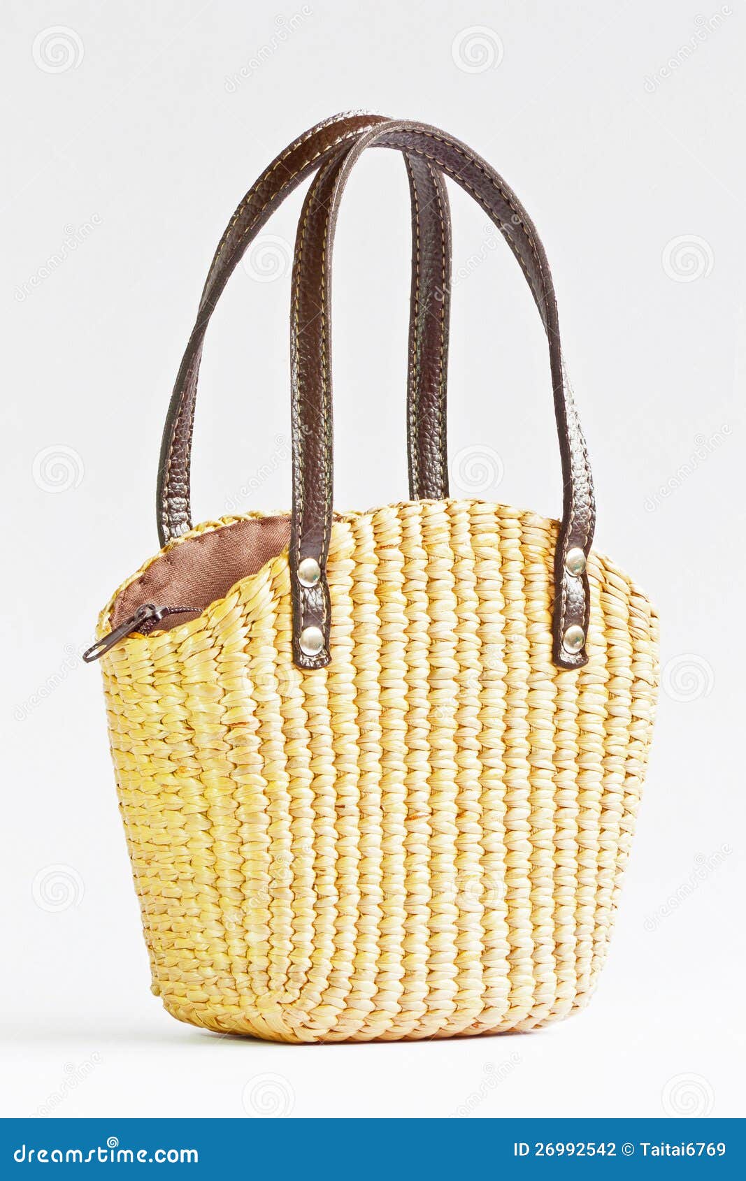 Handbag from hand made. stock photo. Image of rattan - 26992542