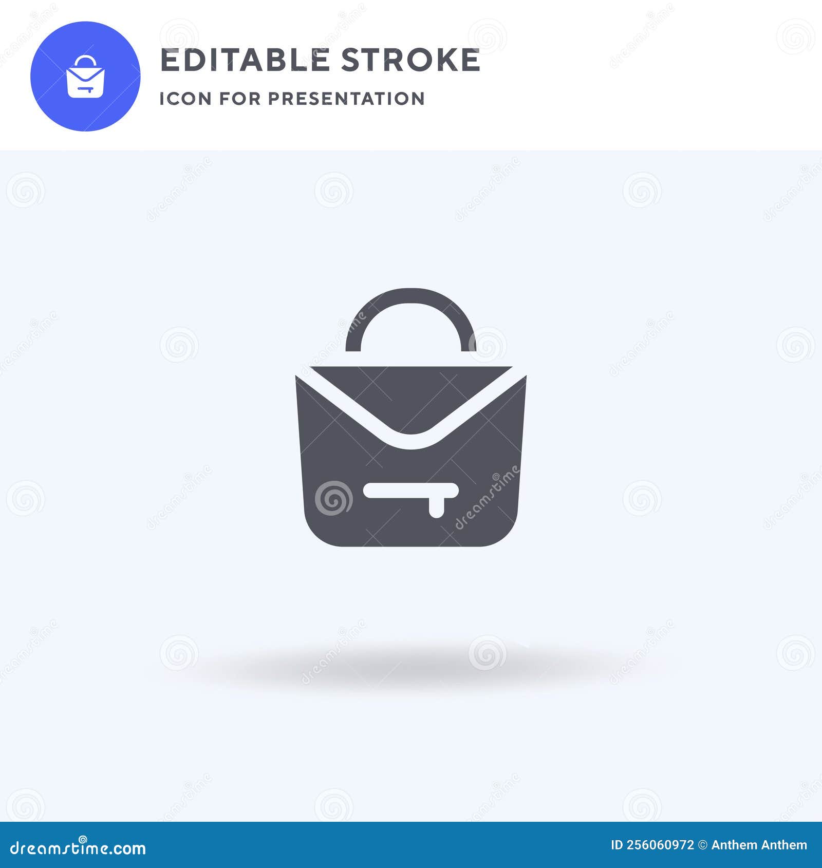 Handbag Icon Vector, Filled Flat Sign, Solid Pictogram Isolated on ...