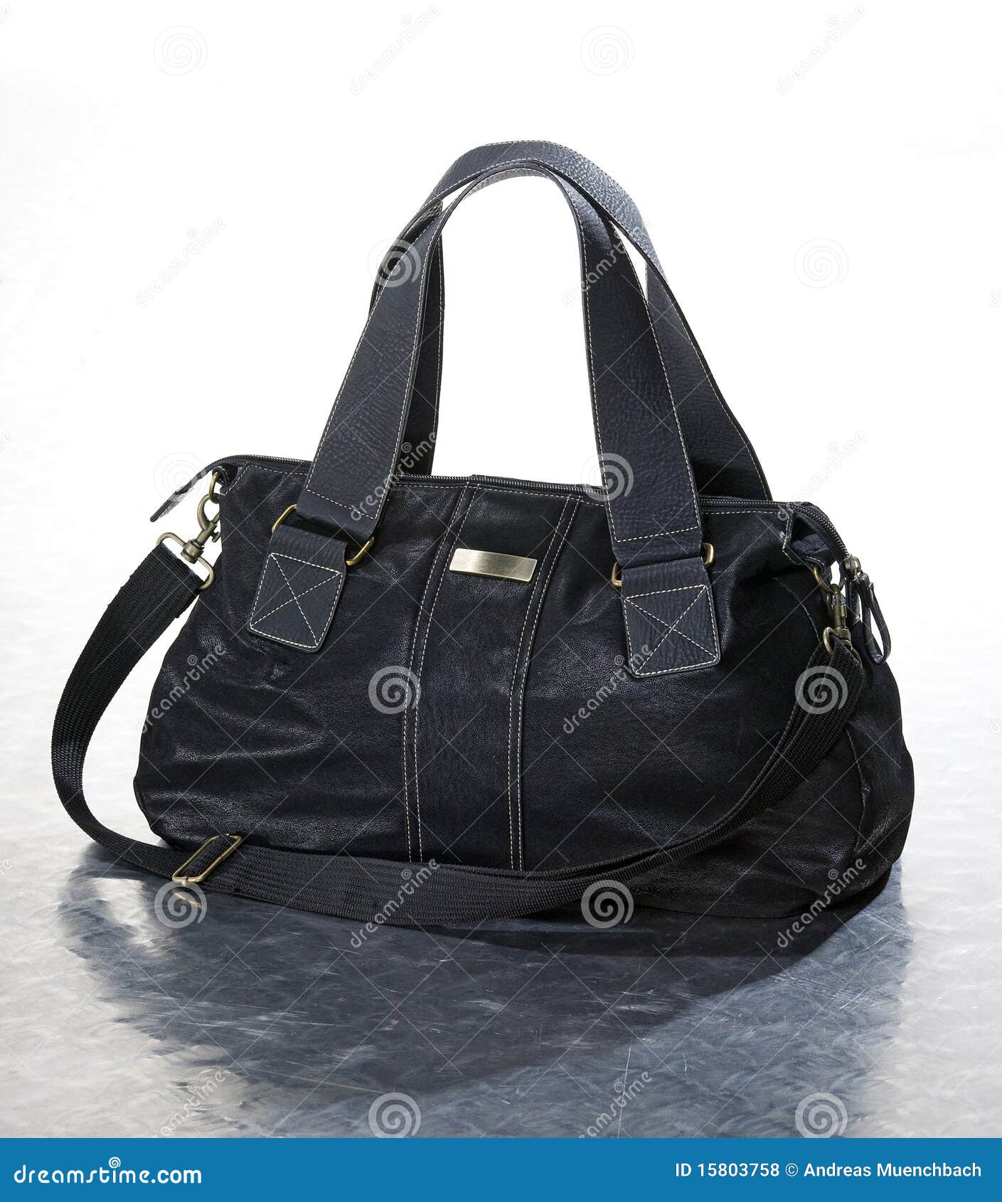 Handbag on metal stock photo. Image of style, shine, isoliert - 15803758