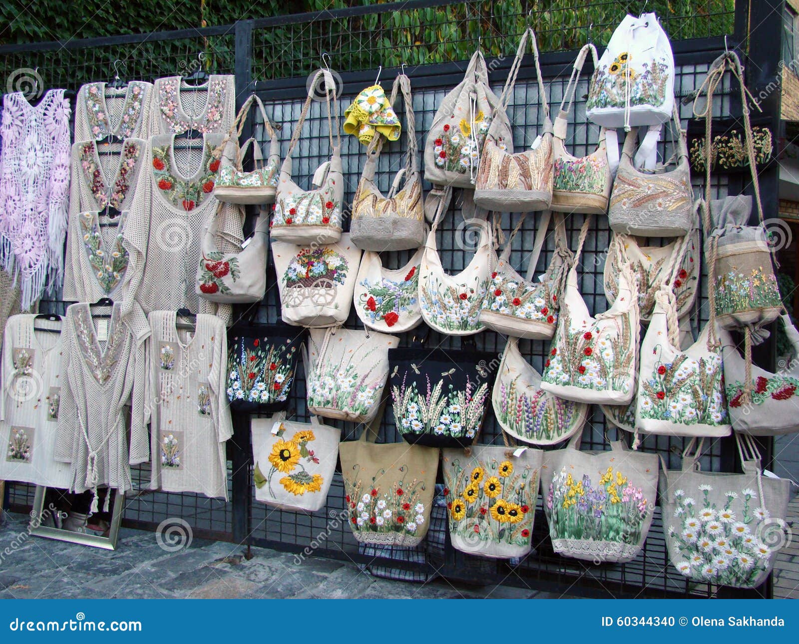 Handbags and Handmade Clothes Editorial Image - Image of market, open ...