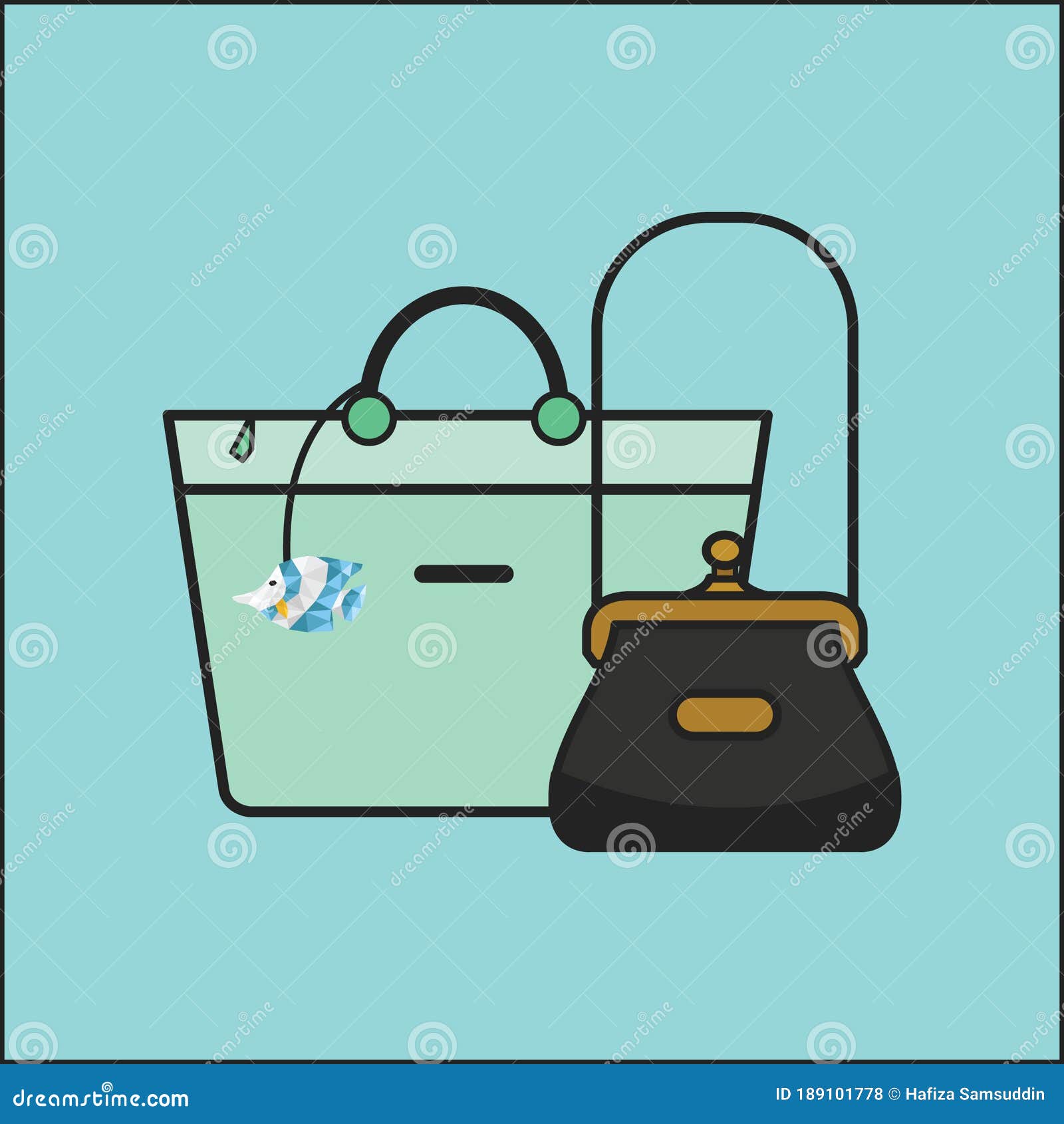Handbags. Vector Illustration Decorative Design Stock Vector ...