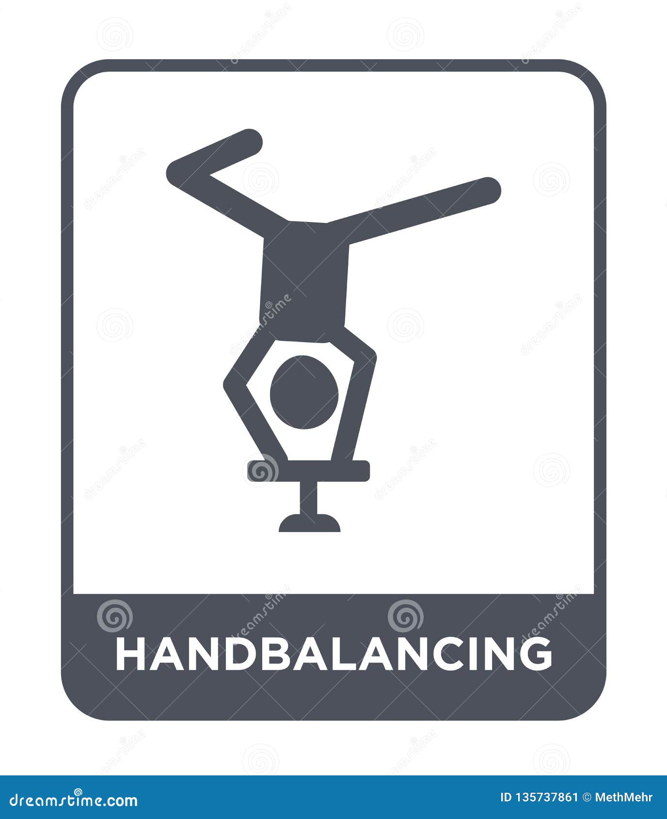 Handbalancing Icon in Trendy Design Style. Handbalancing Icon Isolated ...