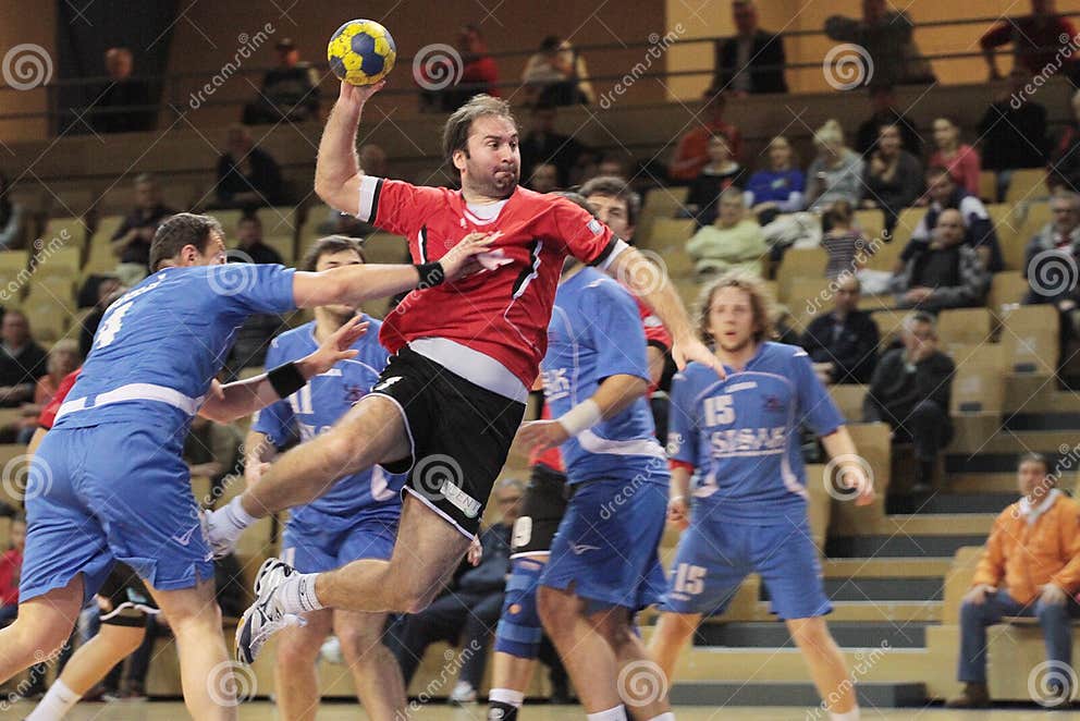Handball editorial photography. Image of speed, ball - 23740787