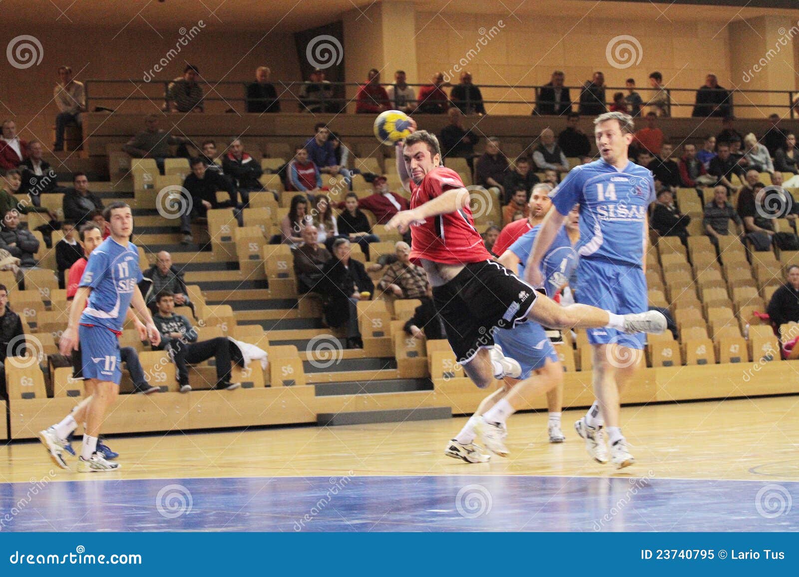 Handball editorial image. Image of shot, parquet, hold - 23740795