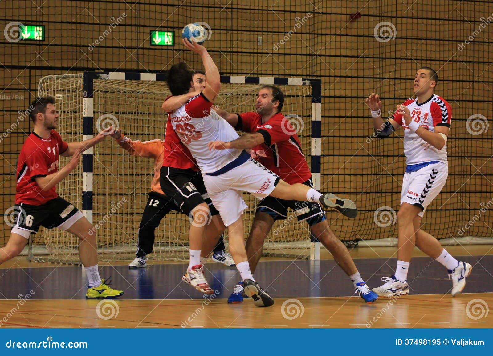 Handball editorial image. Image of strength, defender - 37498195
