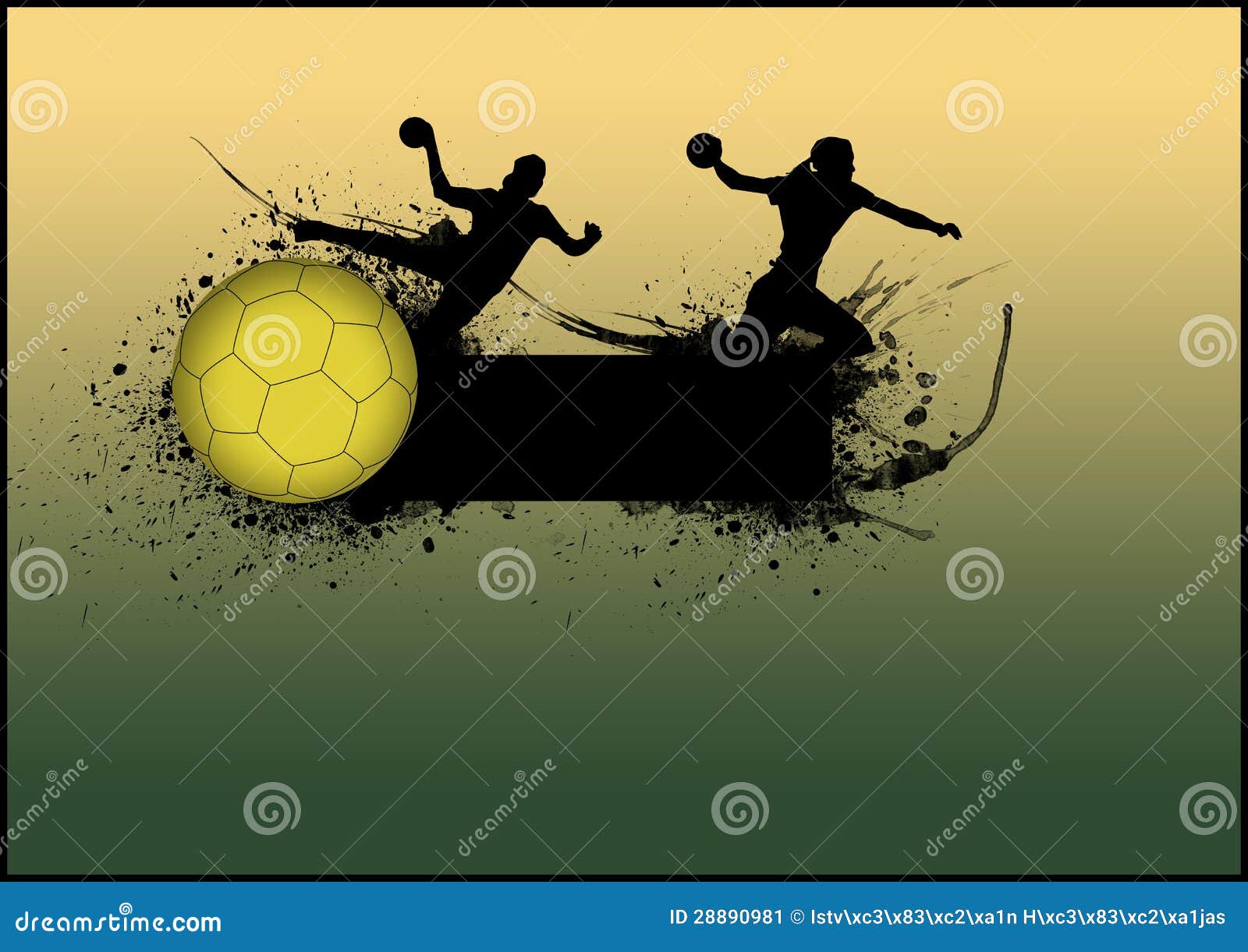Handball Background 1 Vector Illustration | CartoonDealer.com #13187400