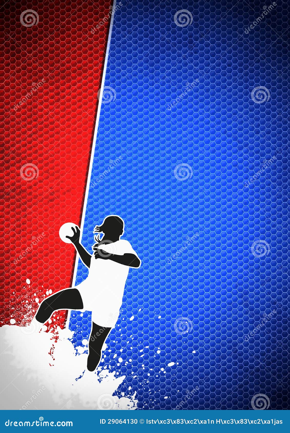 Handball Background 1 Vector Illustration | CartoonDealer.com #13187400