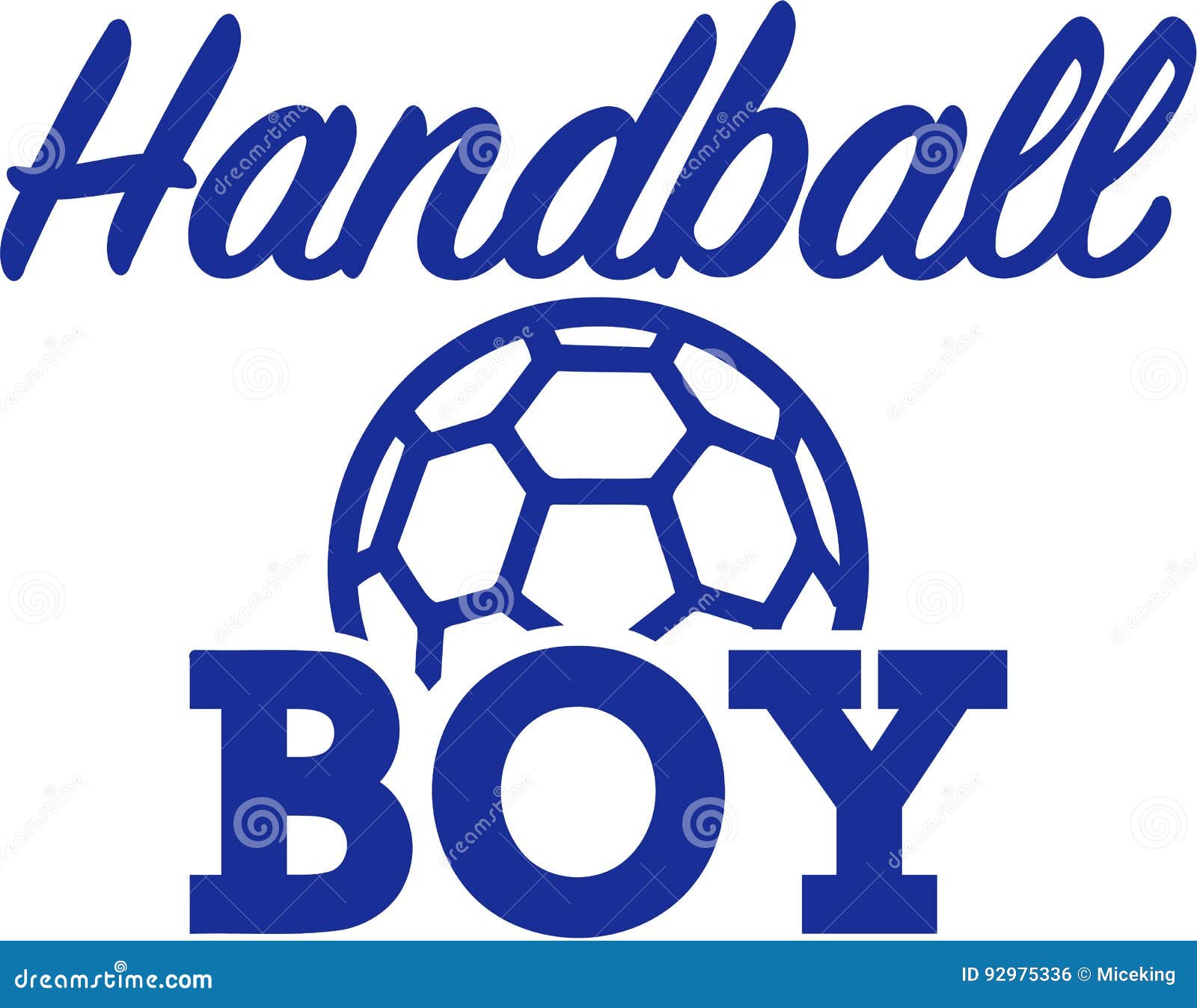Handball boy stock vector. Illustration of competition - 92975336
