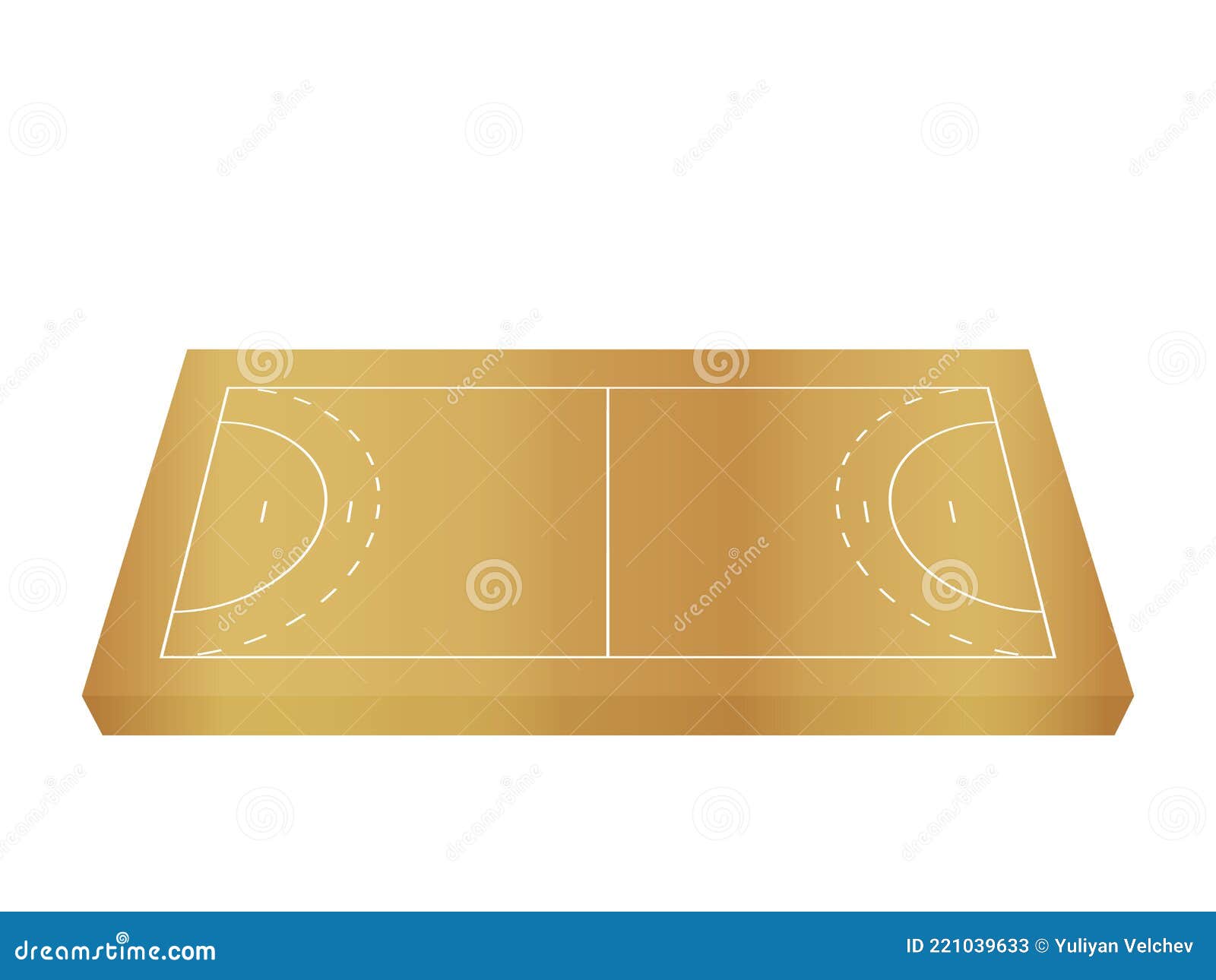 Handball court stock vector. Illustration of scheme - 221039633