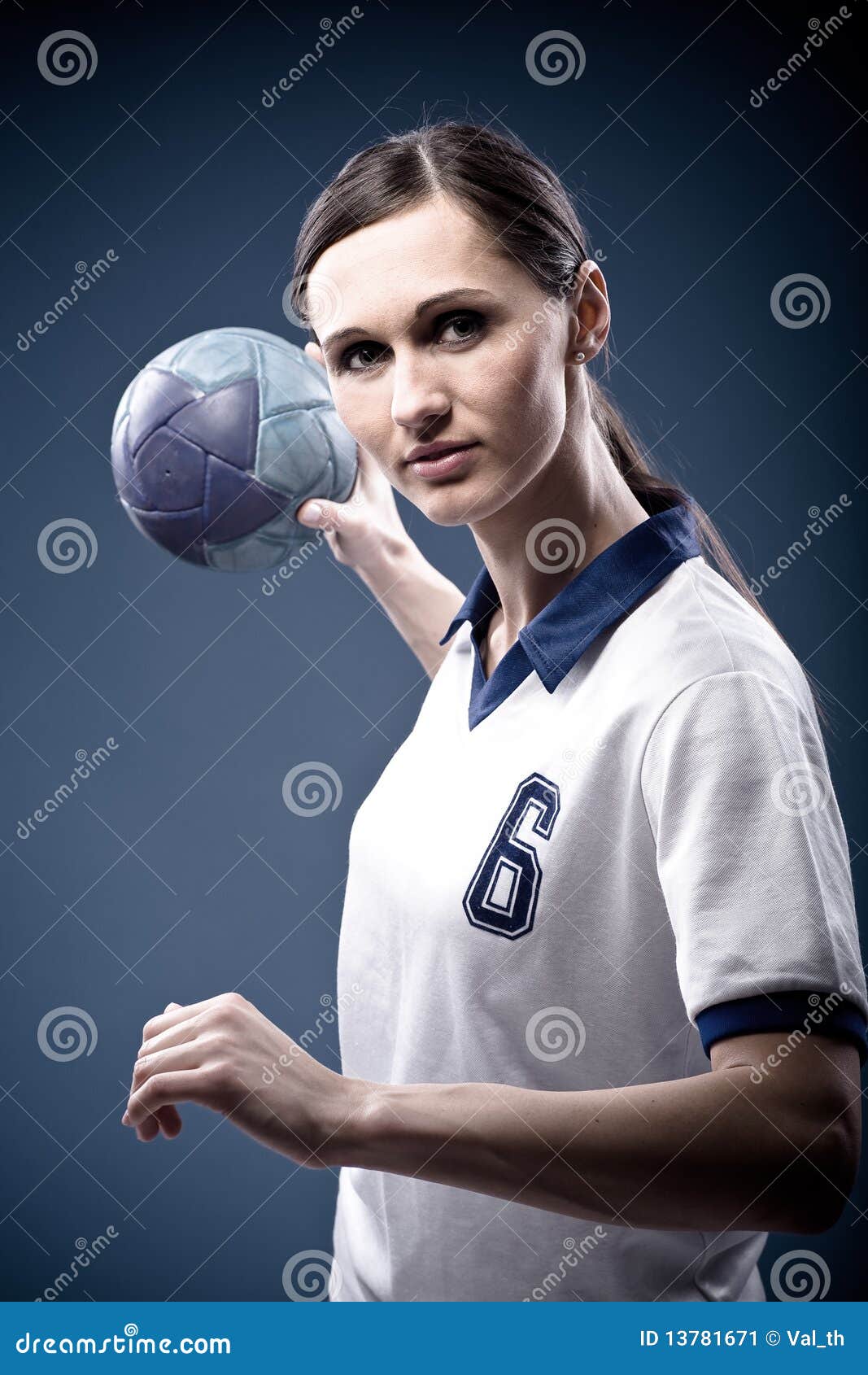 Handball girl stock image. Image of handball, women, games - 13781671