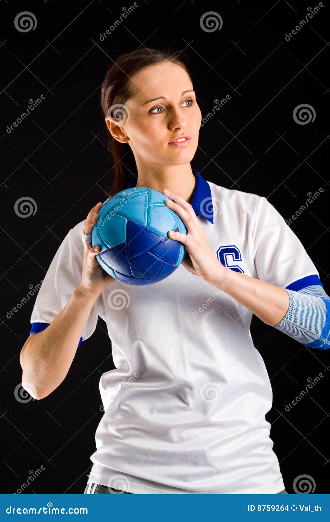 Handball girl stock photo. Image of trikot, athletes, games - 8759264