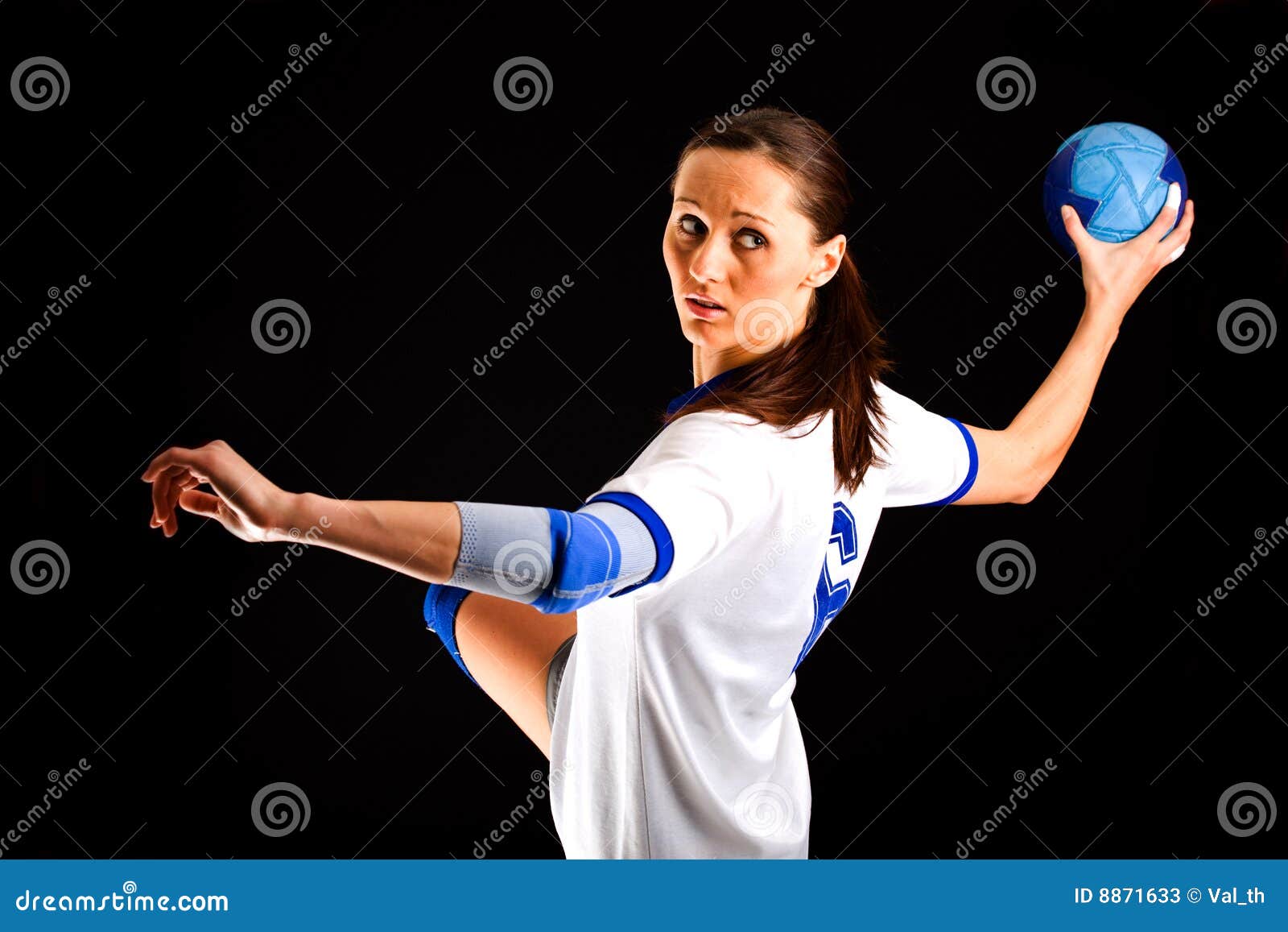 Handball girl stock image. Image of young, women, female - 8871633